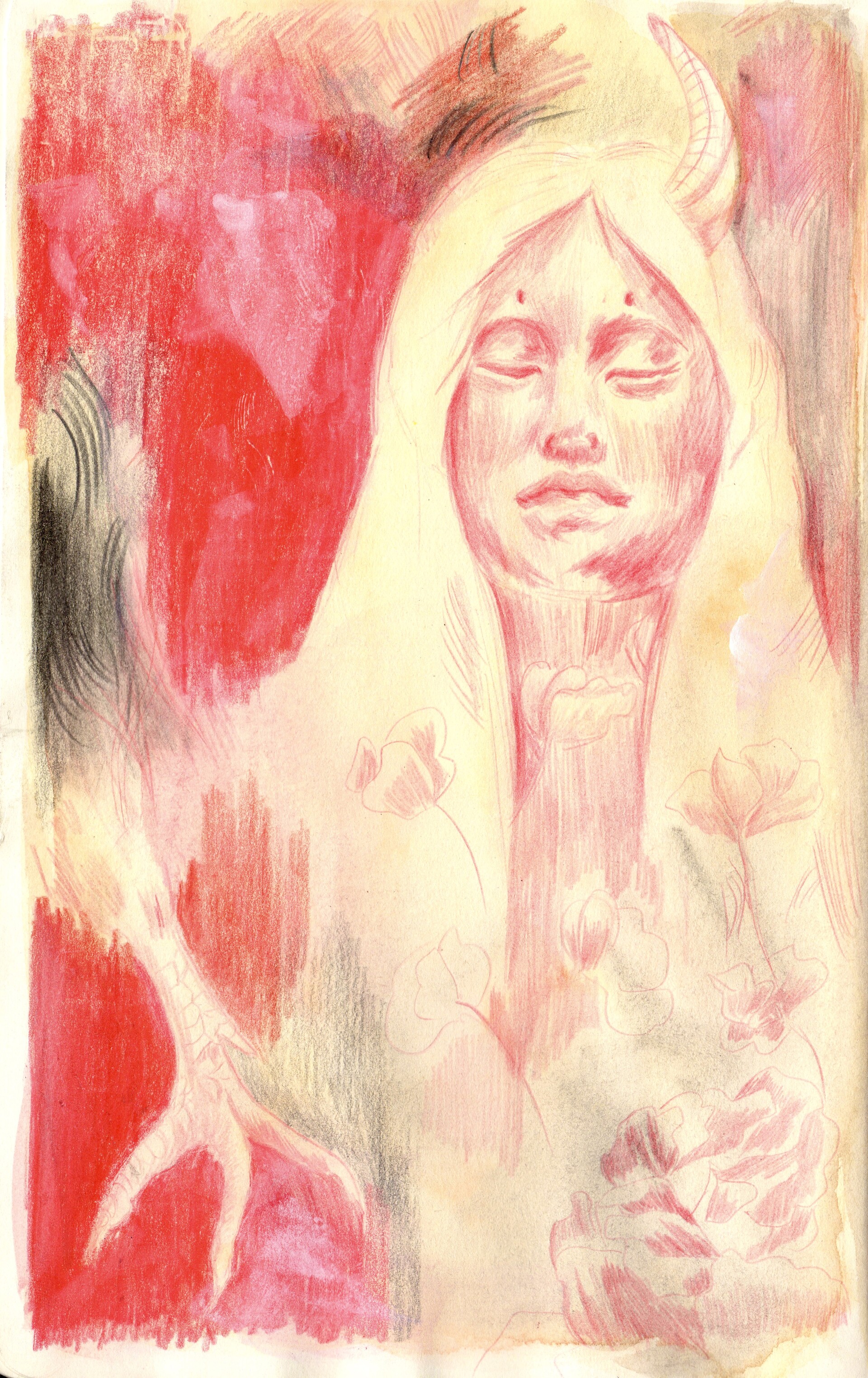 Anna McKee - Red Sketch - 04/06/2022