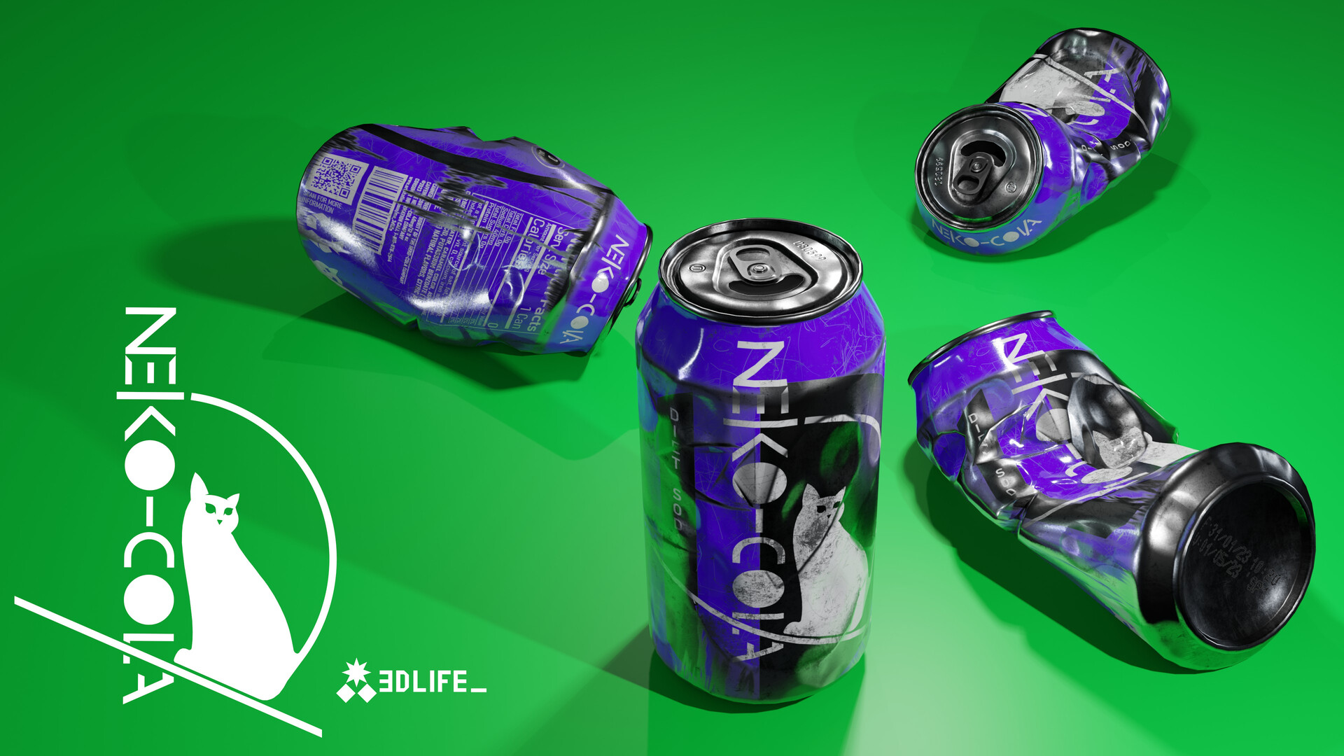 Gabriel Costa Quintino - Game-ready Neko-Cola can