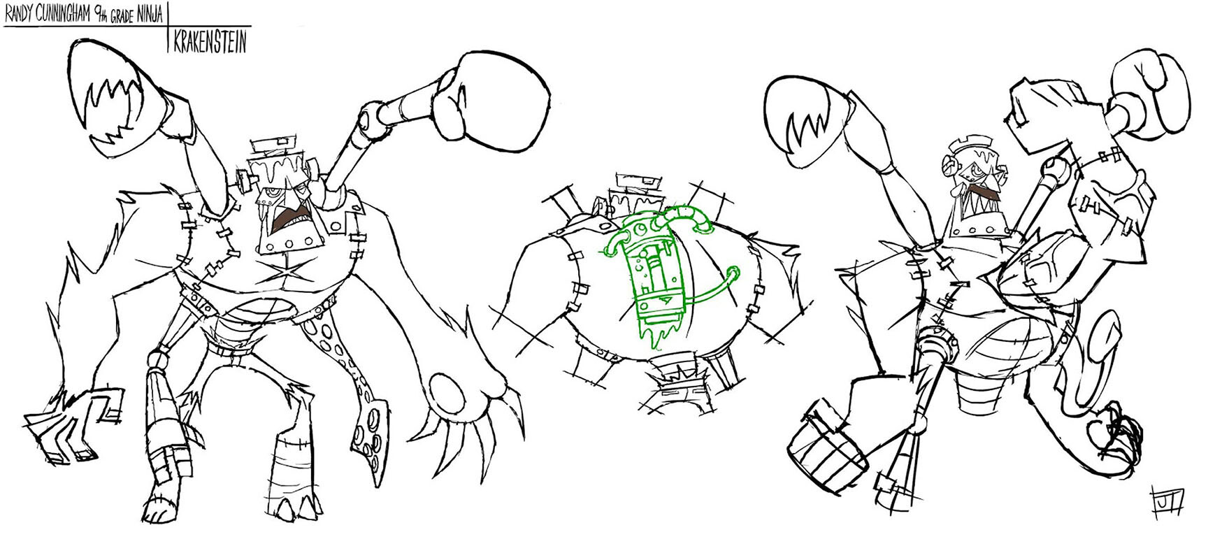 randy cunningham coloring pages