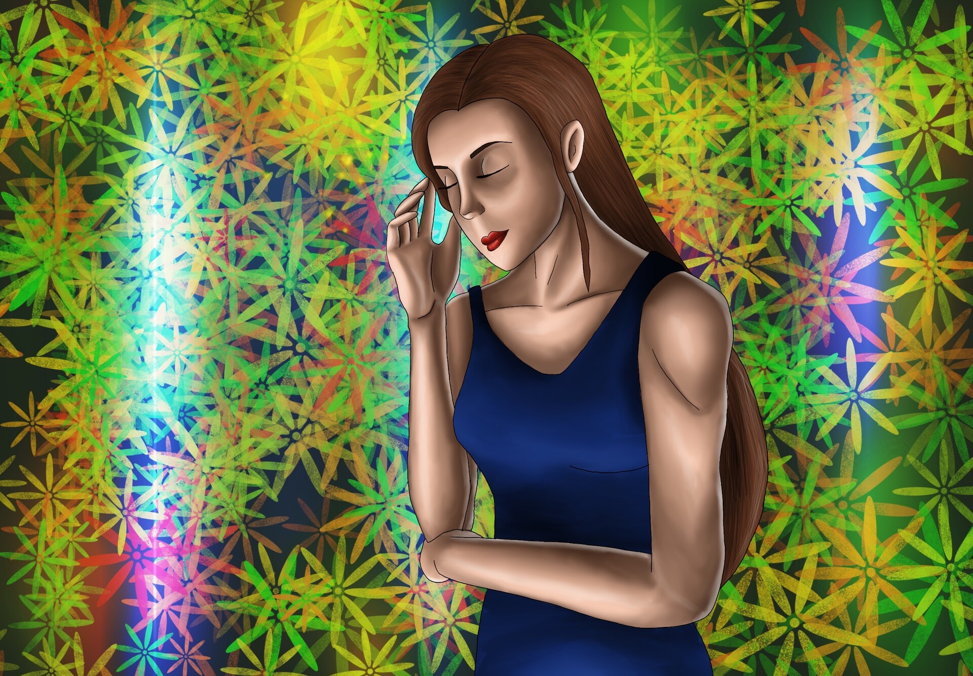 ArtStation - Thinking woman