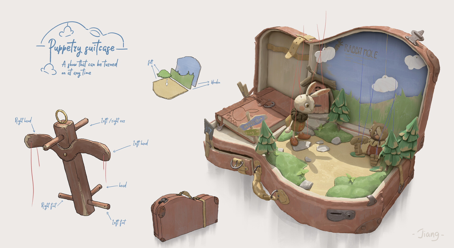 ArtStation - puppetry suitcase