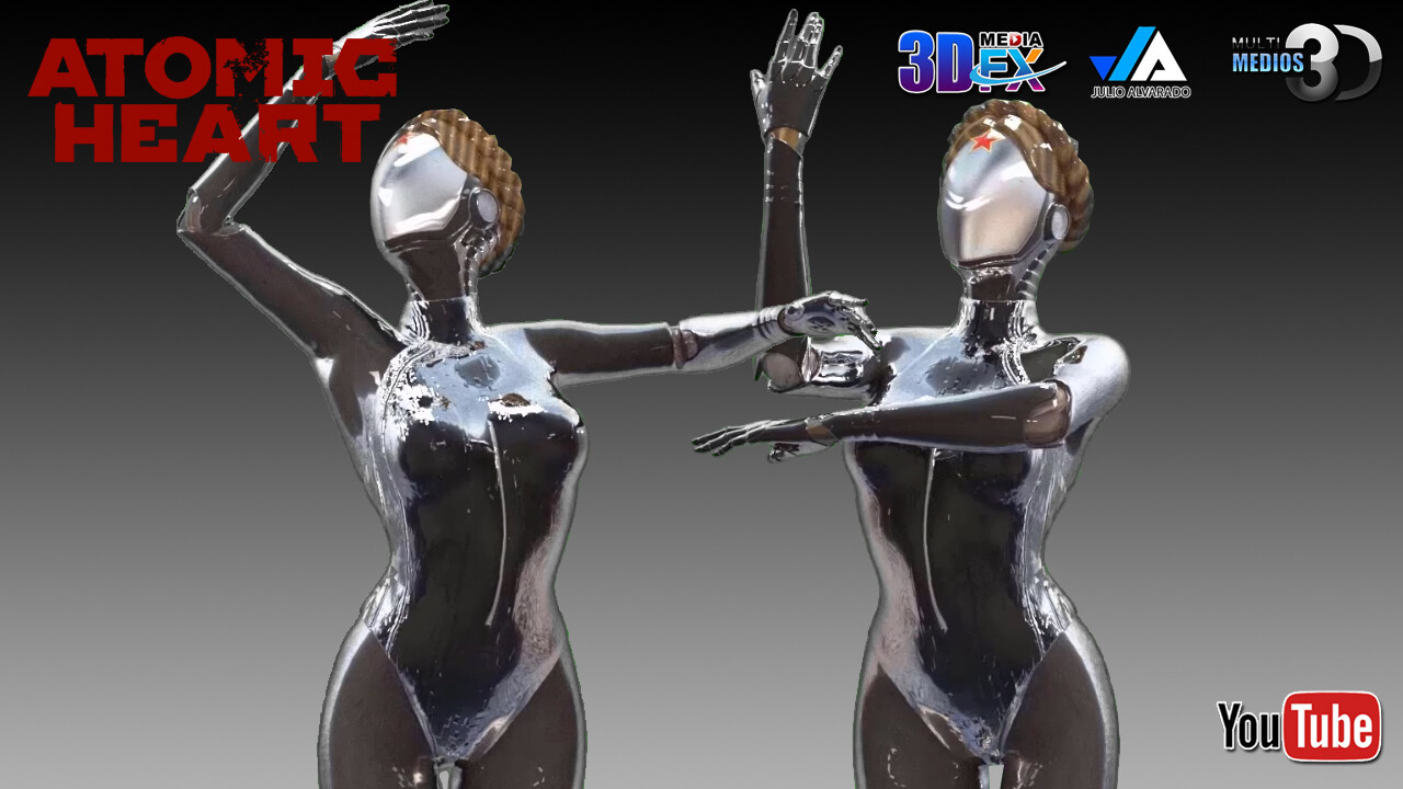ArtStation - atomic hart Android Dancing