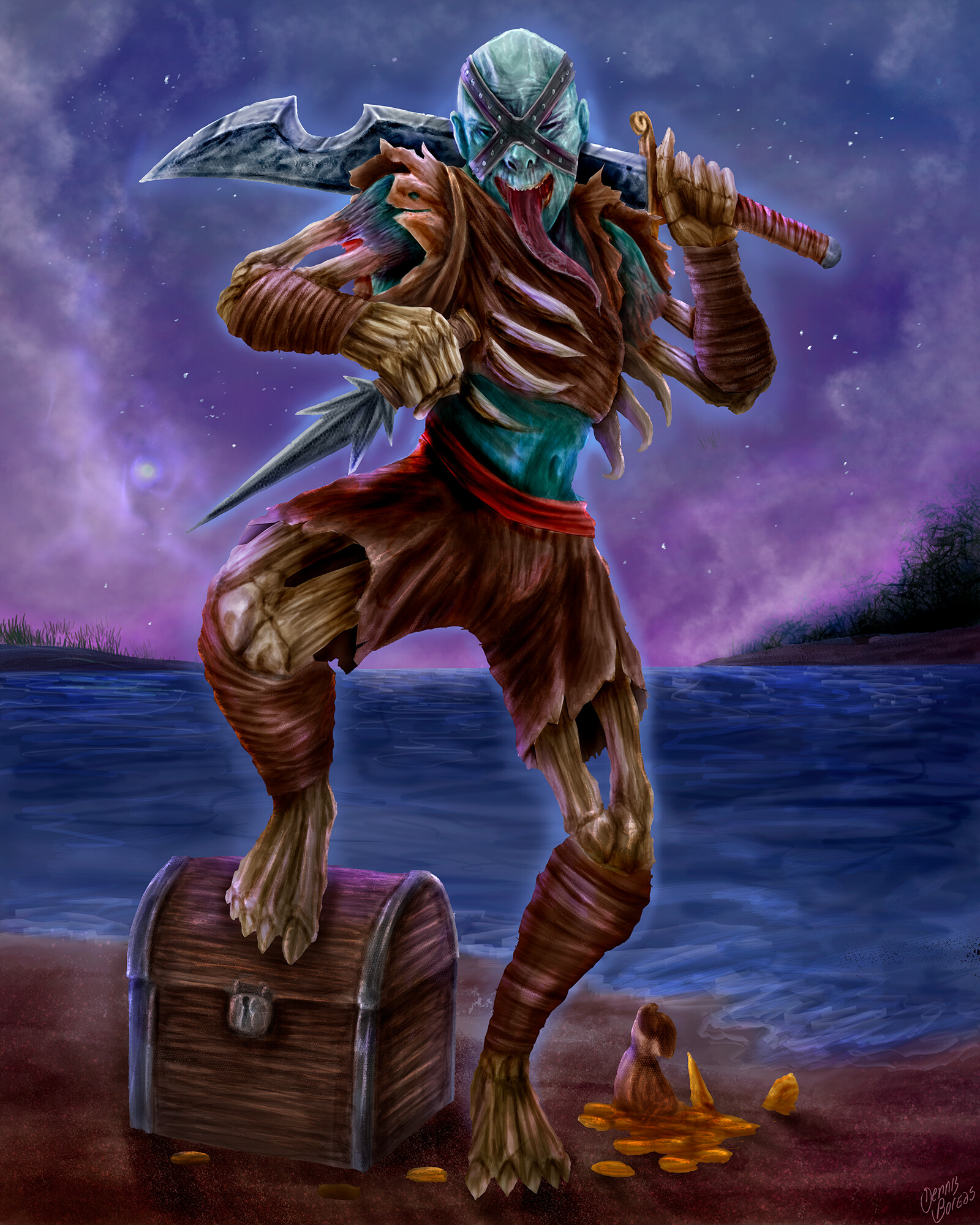 ArtStation - Undead rogue Pillager.