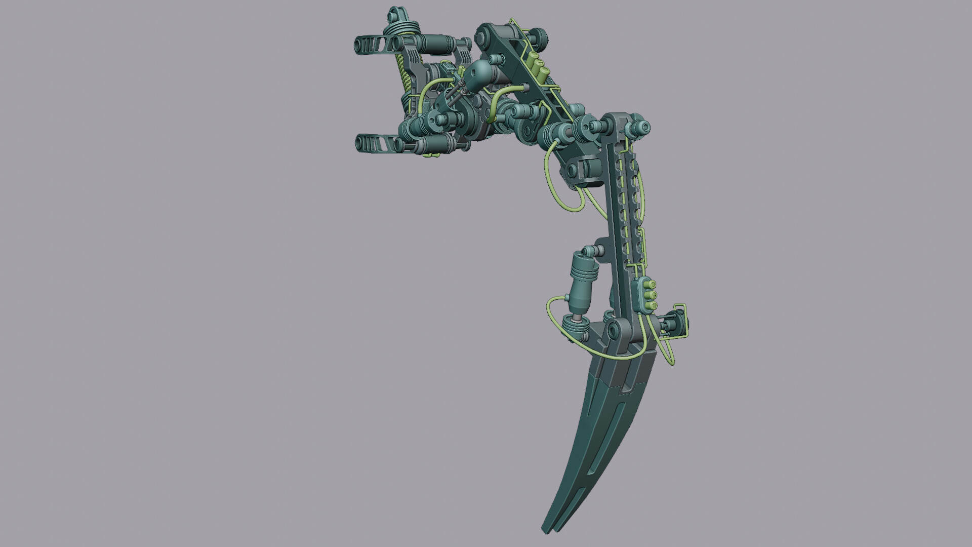 ArtStation - WIP Mecha Leg