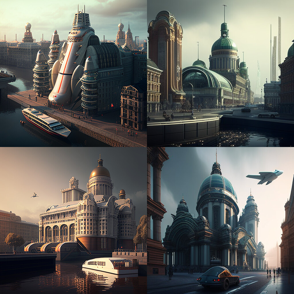 ArtStation - SF futuristic city Saint-Petersburg