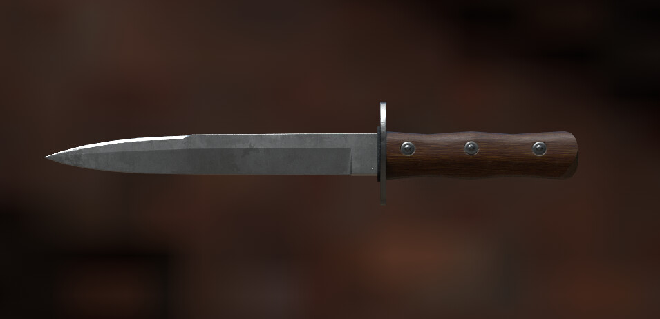 ArtStation - M39 Italian Paratrooper Combat Knife