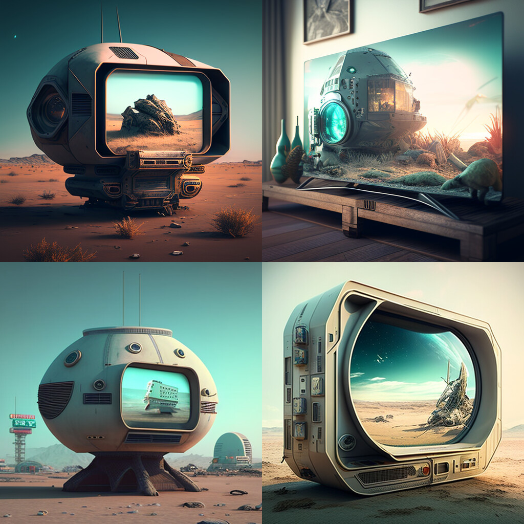 ArtStation - SF futuristic TV
