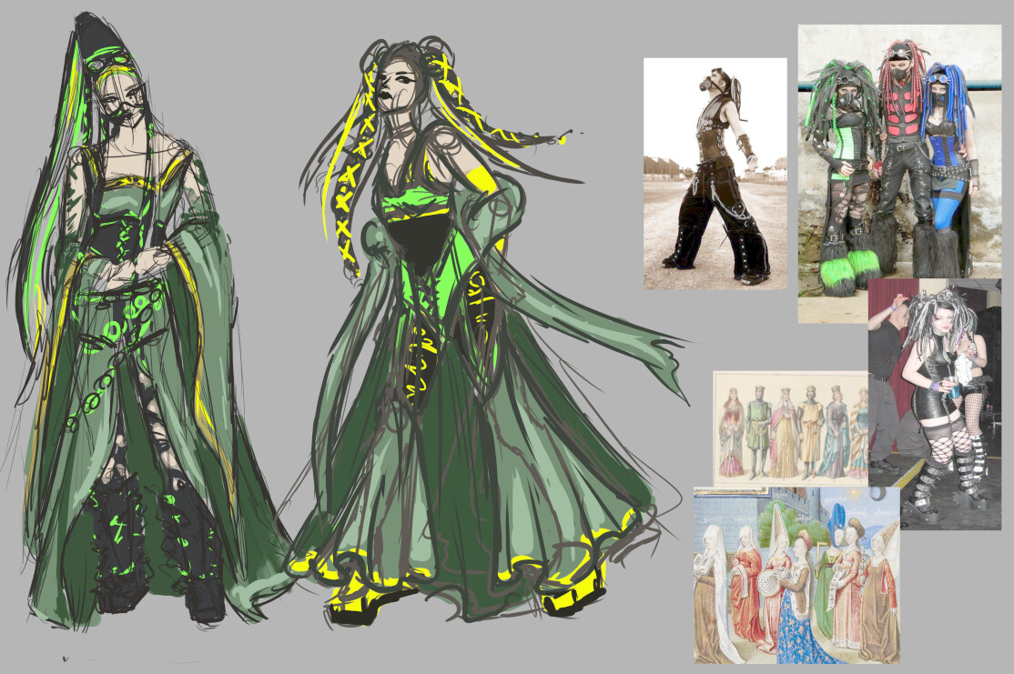 ArtStation - Medieval: Back and Forth - Rave Maidens