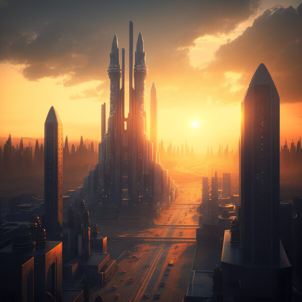 ArtStation - Futurism Sun Rise