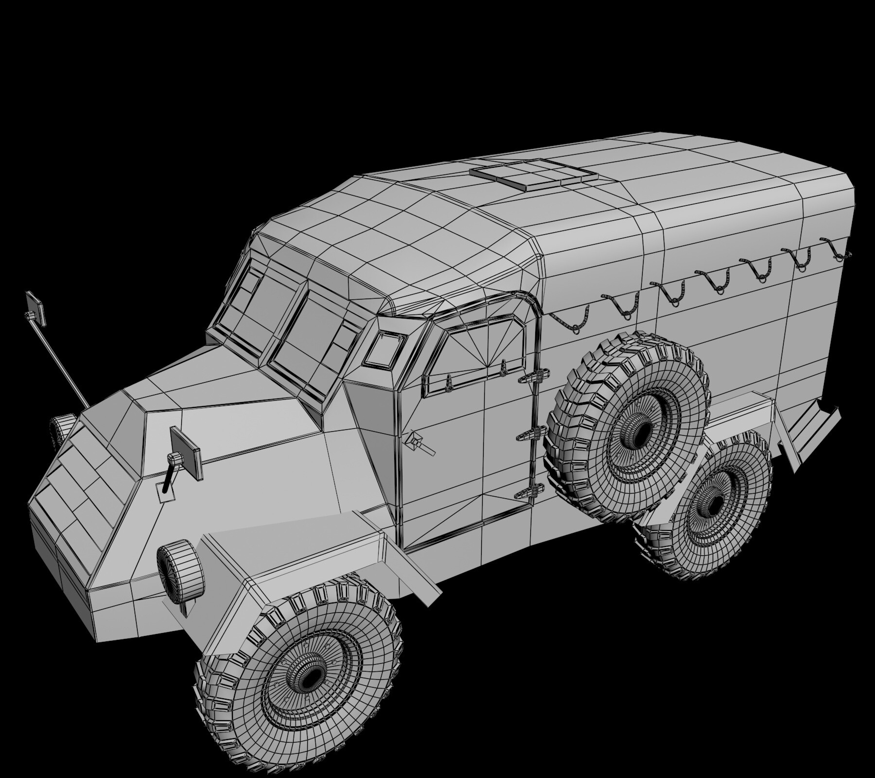 ArtStation - Chevrolet CMP CT15AA Armored Ambulance