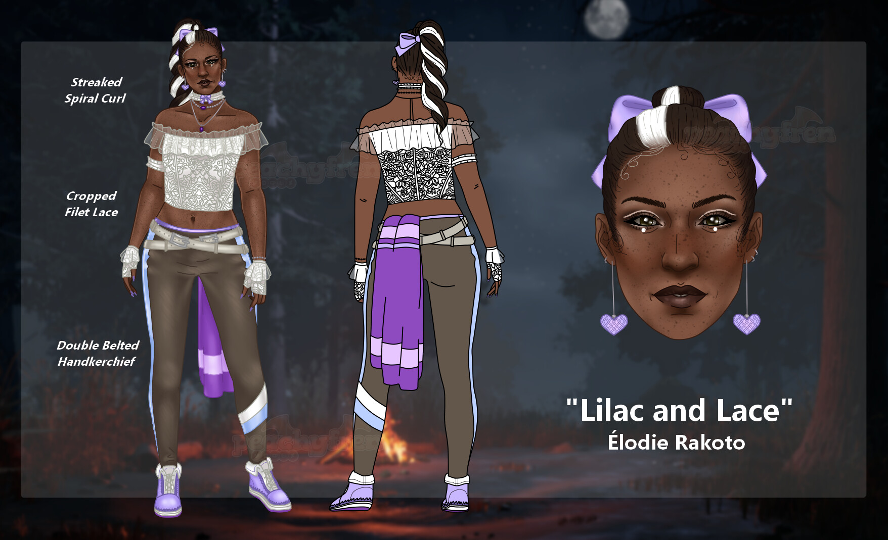 ArtStation - Élodie Rakoto "Lilac and Lace" Cosmetic Concept