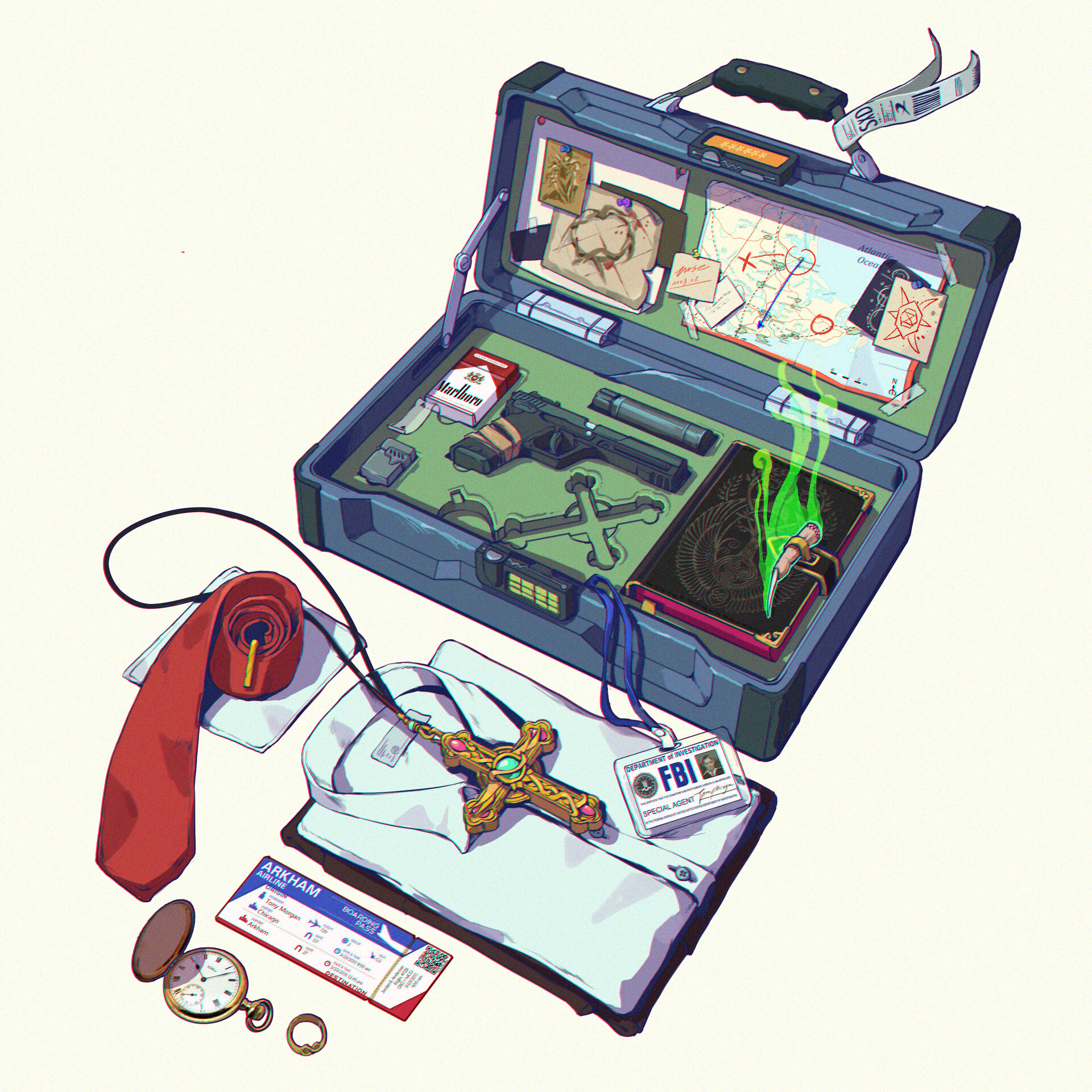 ArtStation - Mystery Agent's Luggage~神秘学探员的行李箱