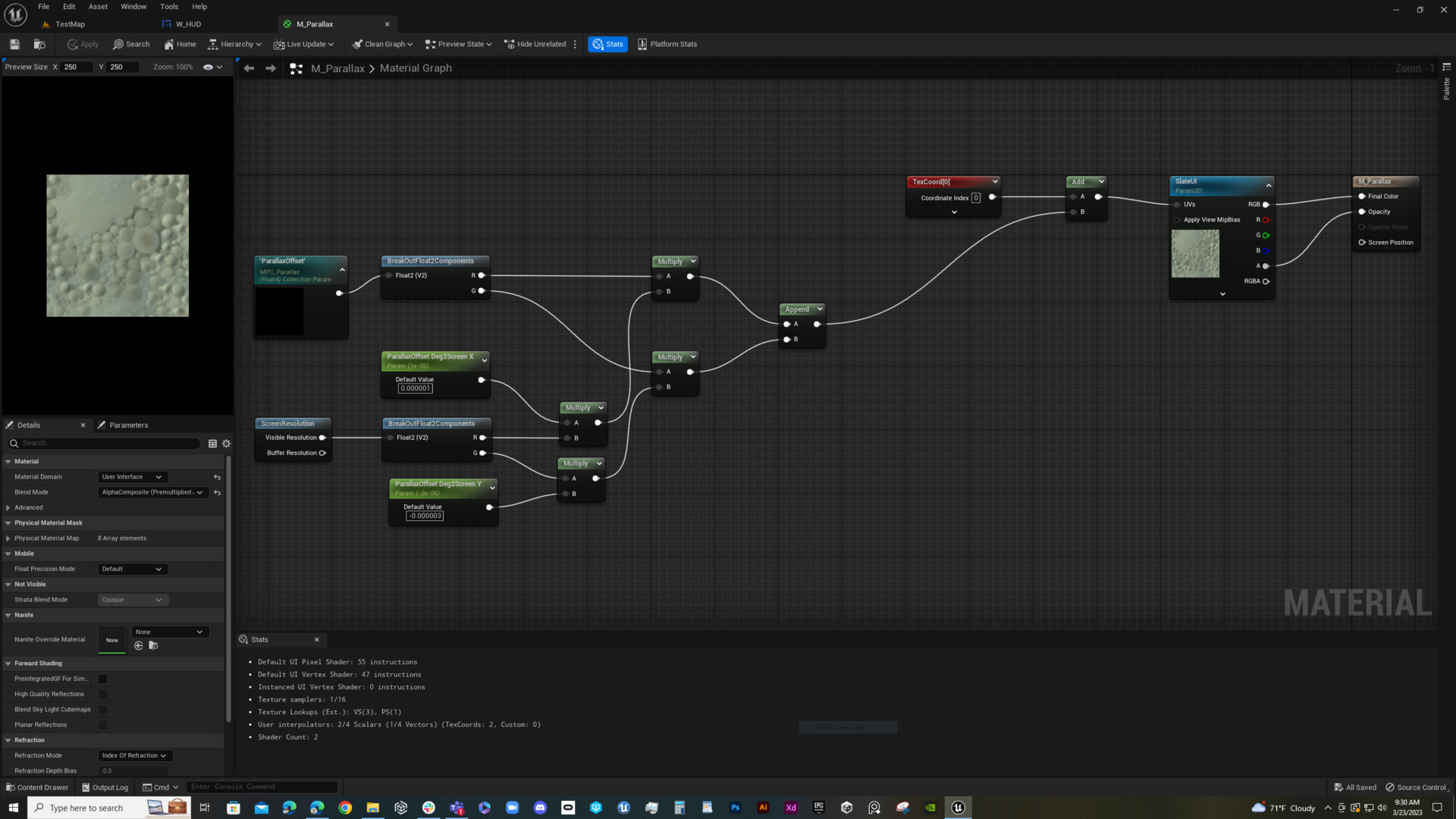 Cassia Design - Unreal Engine - Parallax HUD