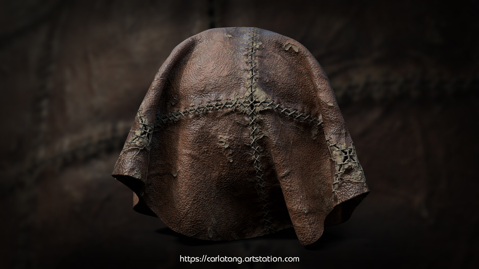 ArtStation - Damaged Leather