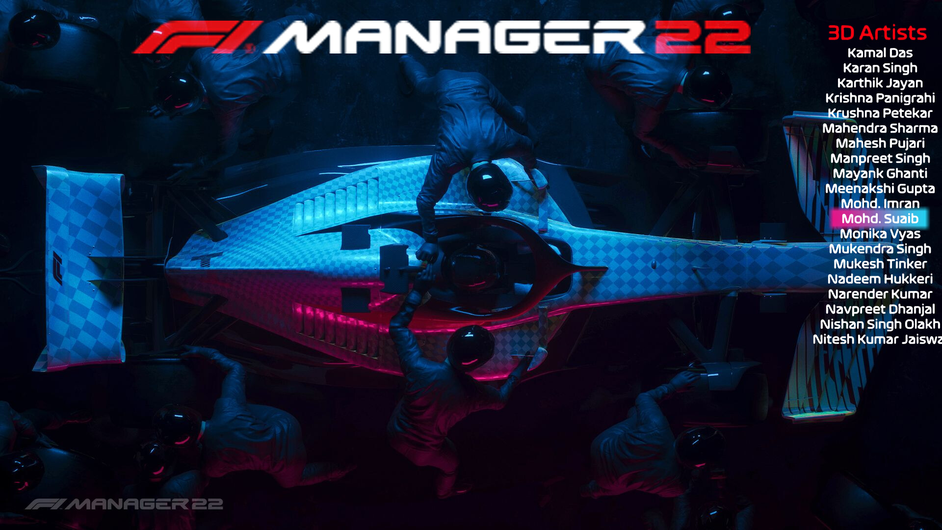 ArtStation - F1@manager22 Credits