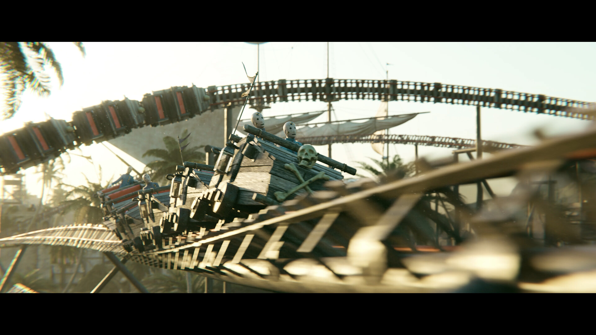 ArtStation - Treasure Island Roller Coaster