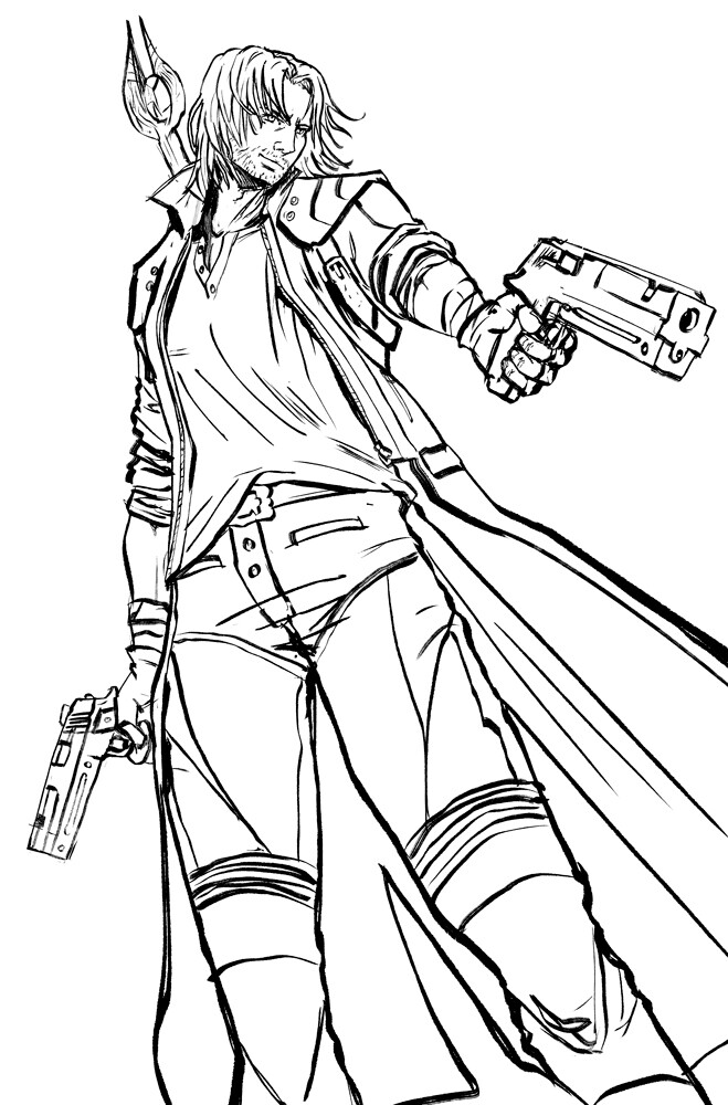 devil may cry coloring book