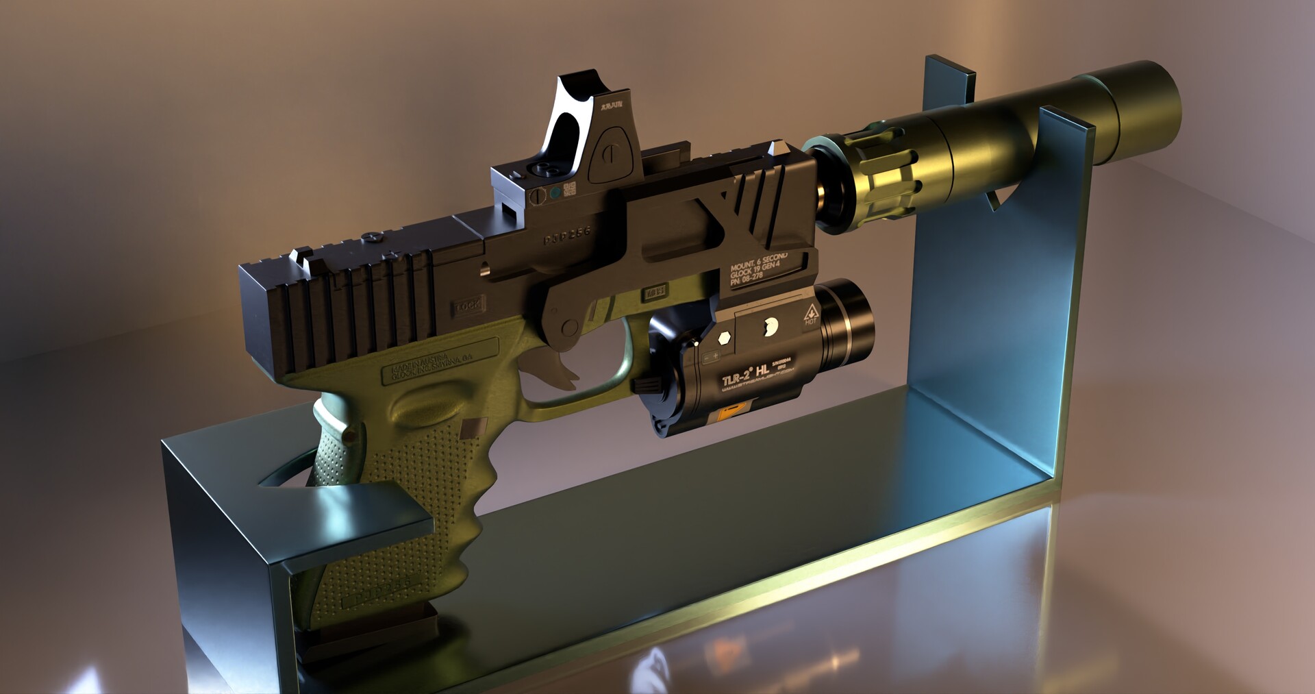 ArtStation - Glock-19 gaming gun