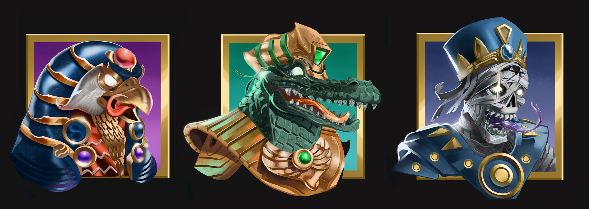 ArtStation - 3 High simbols for slot game