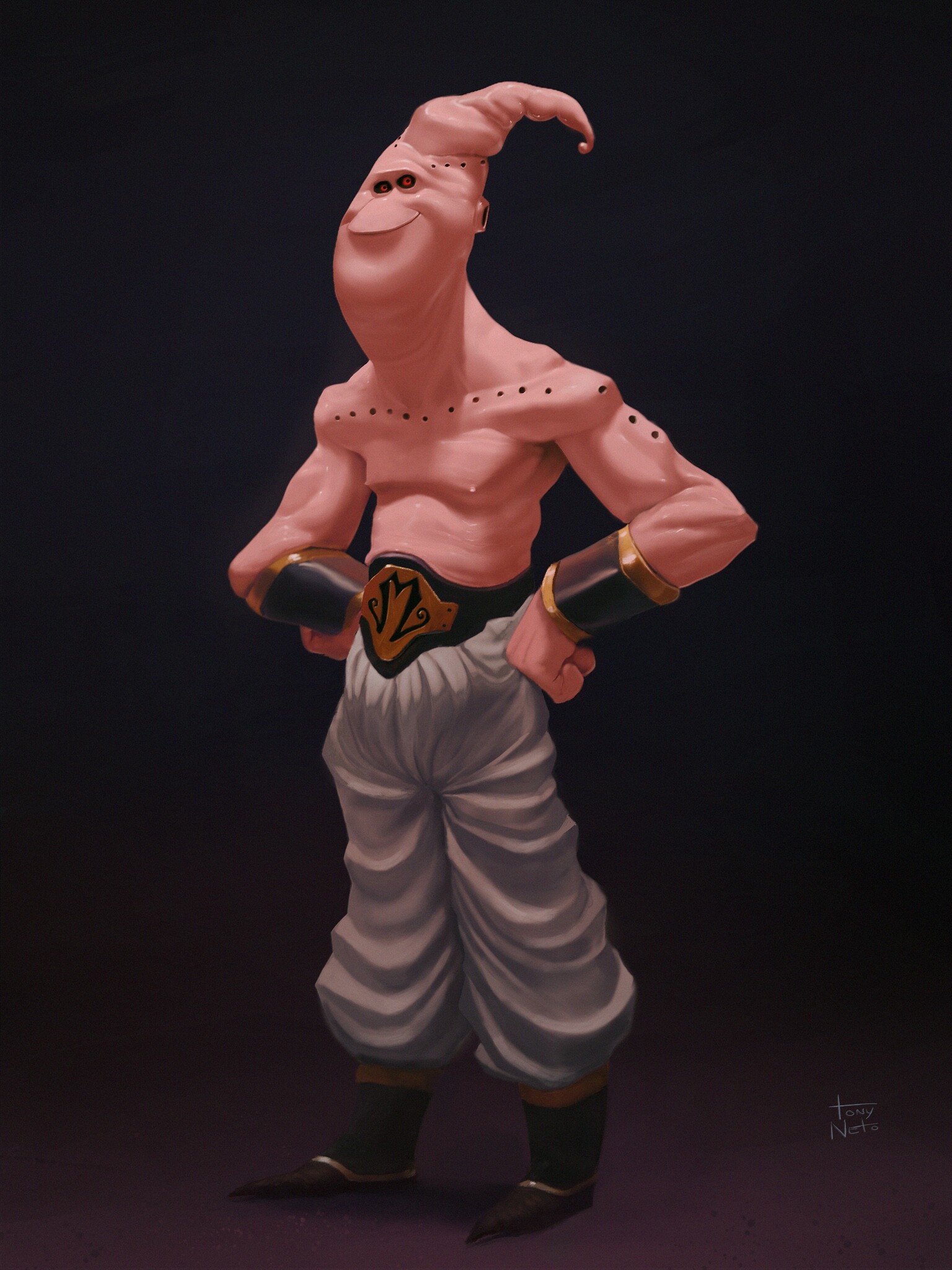 Artstation Majin Boo Character Design Fan Art