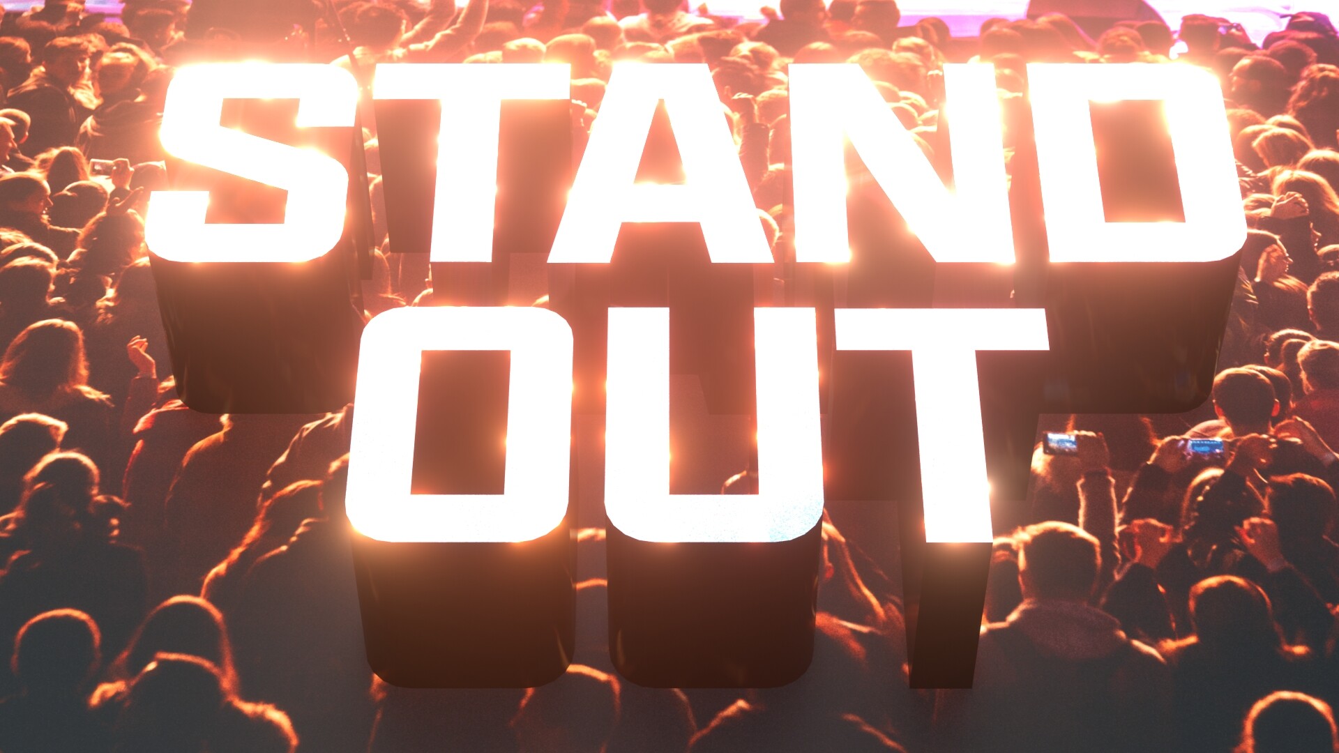 Jim McNeill Digital Art - Stand Out Kinetic Typography