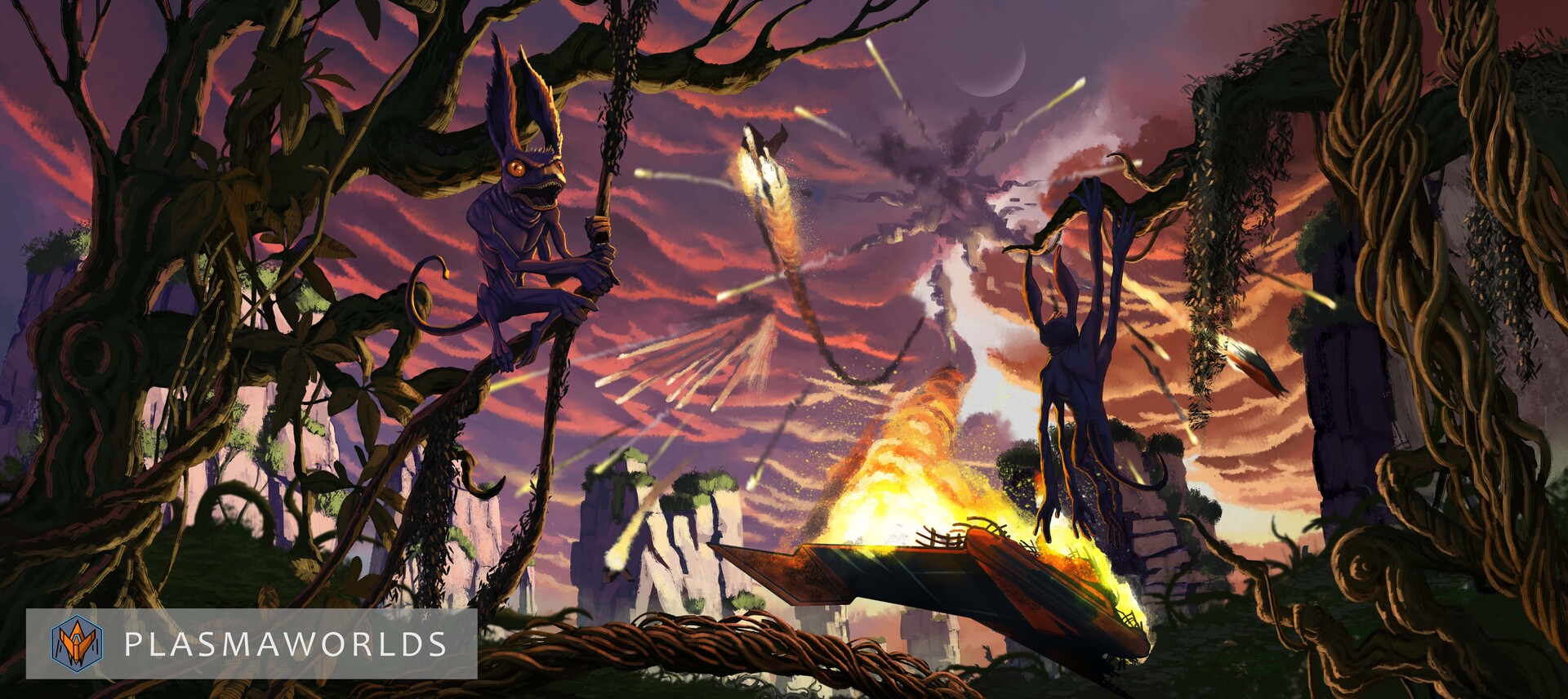 ArtStation - Sephora Falling in Jungle