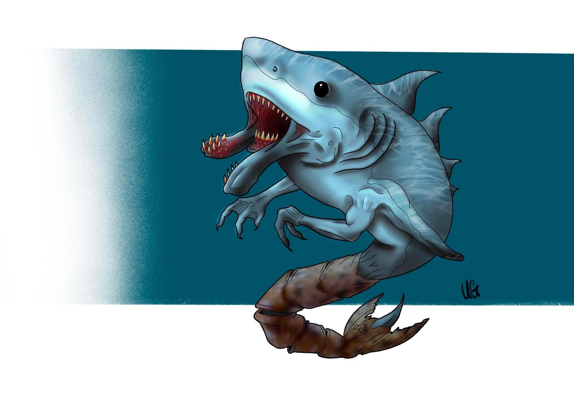 ArtStation - Great white predator