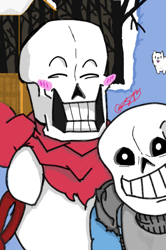ArtStation - Sans and Papyrus artwork (undertale)