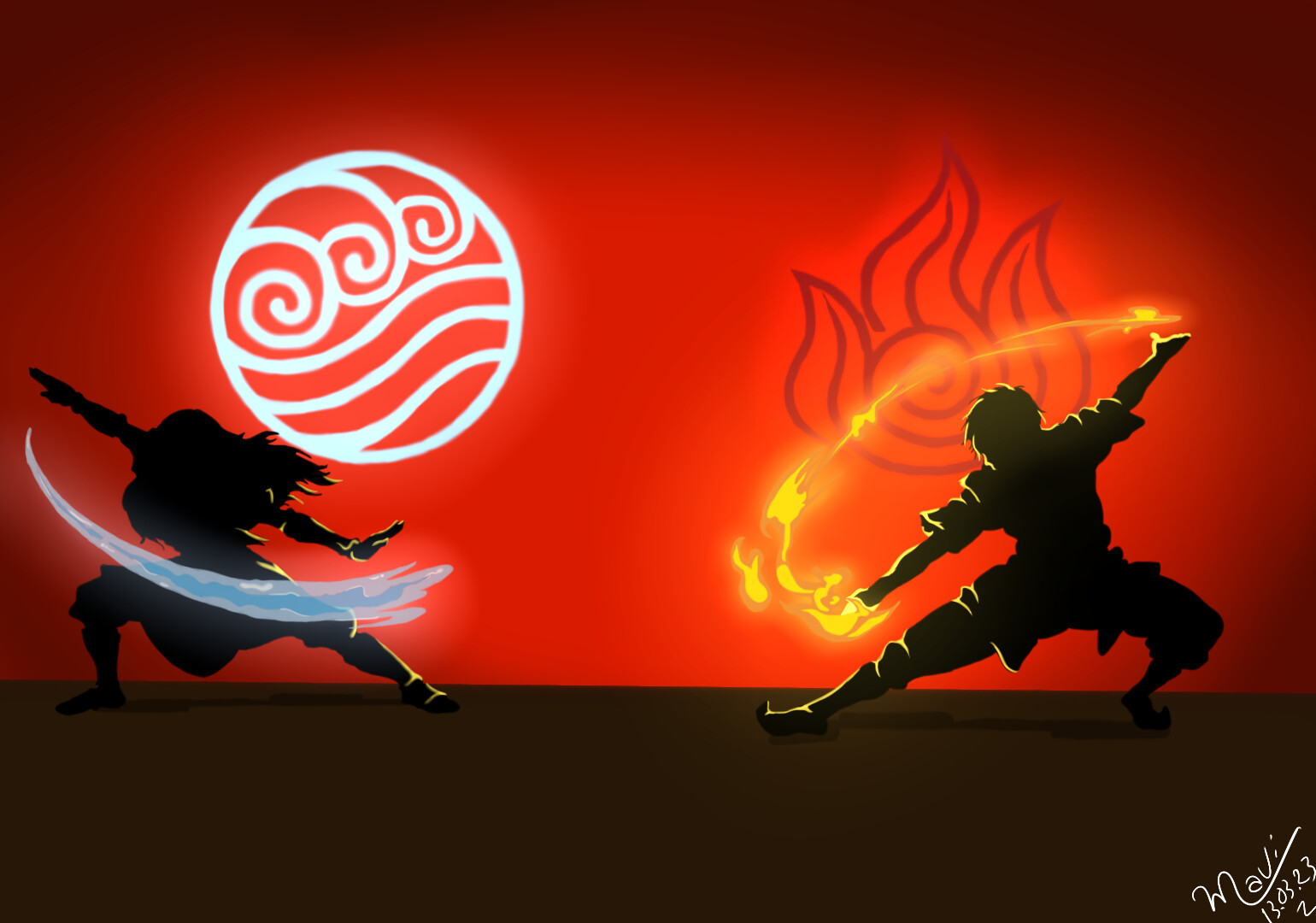 ArtStation - Zuko Vs Katara