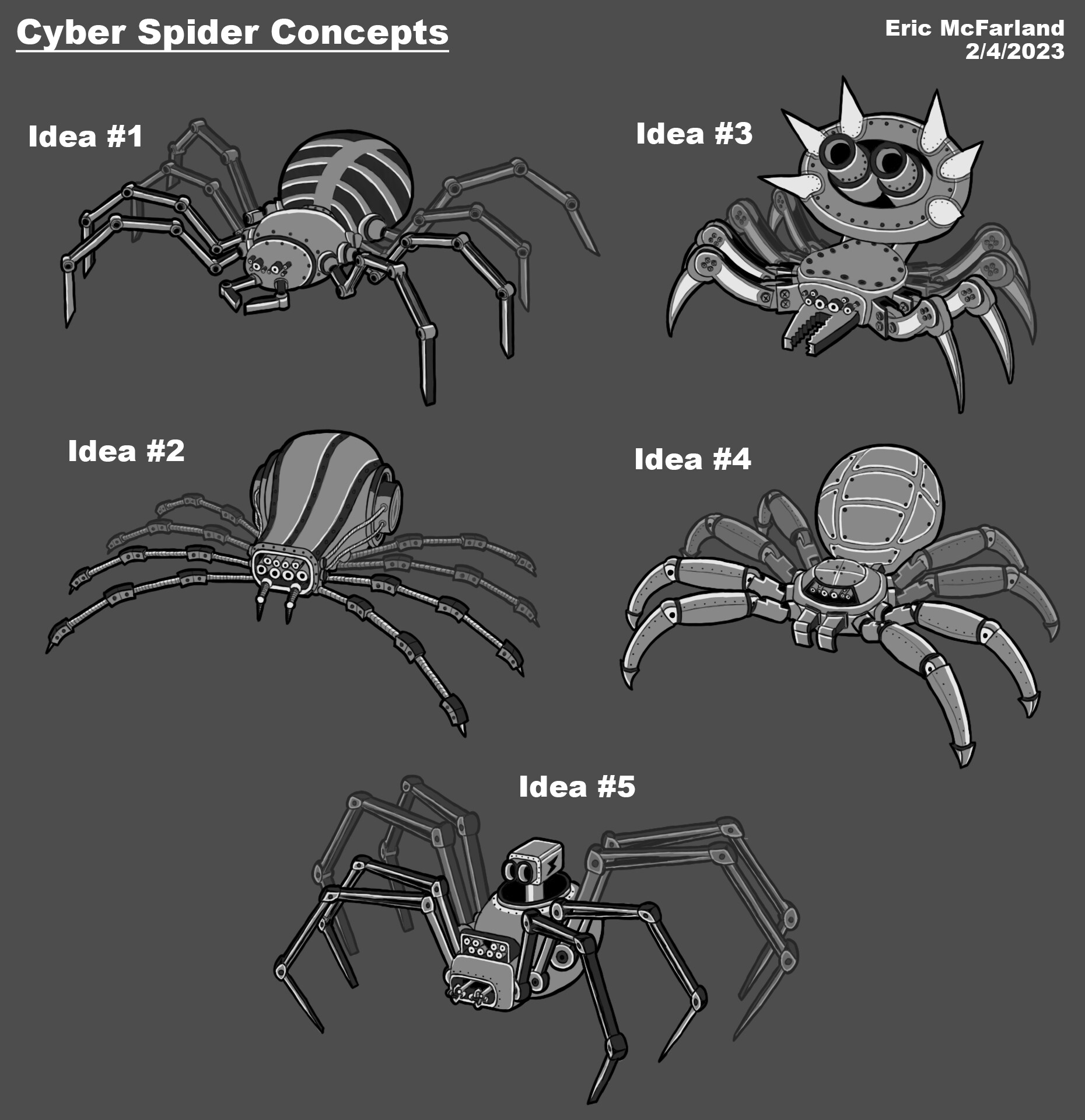 ArtStation - Cyber Spider Concepts