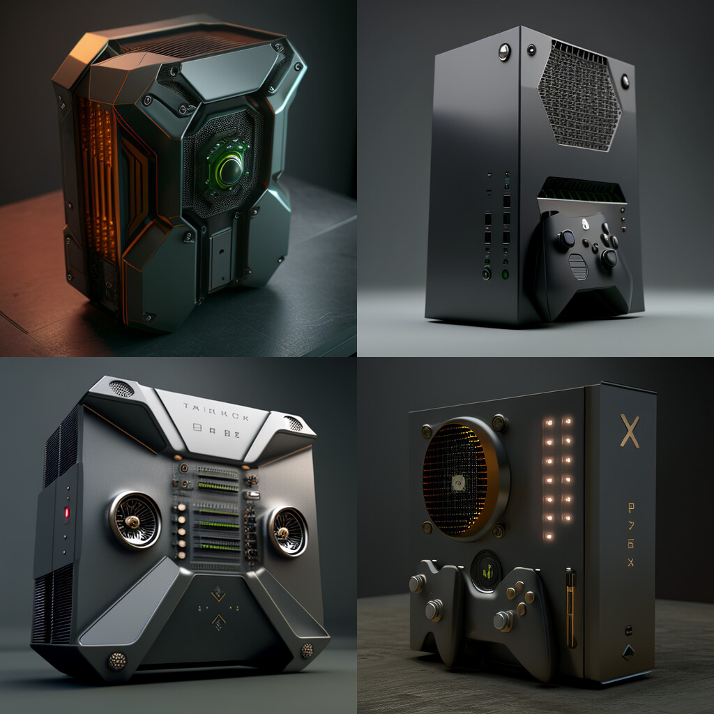 ArtStation - SF ultra-futuristic Xbox Series X console