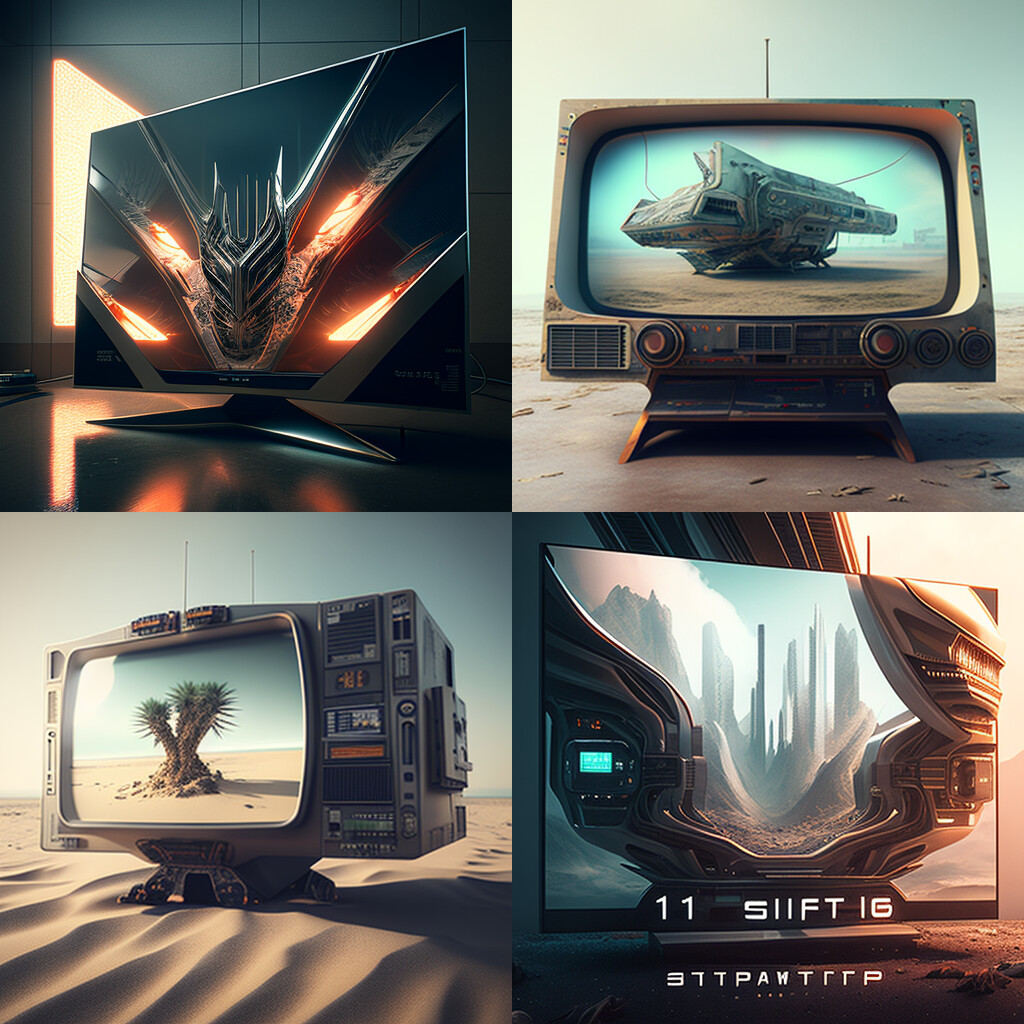 ArtStation - SF ultra futuristic TV