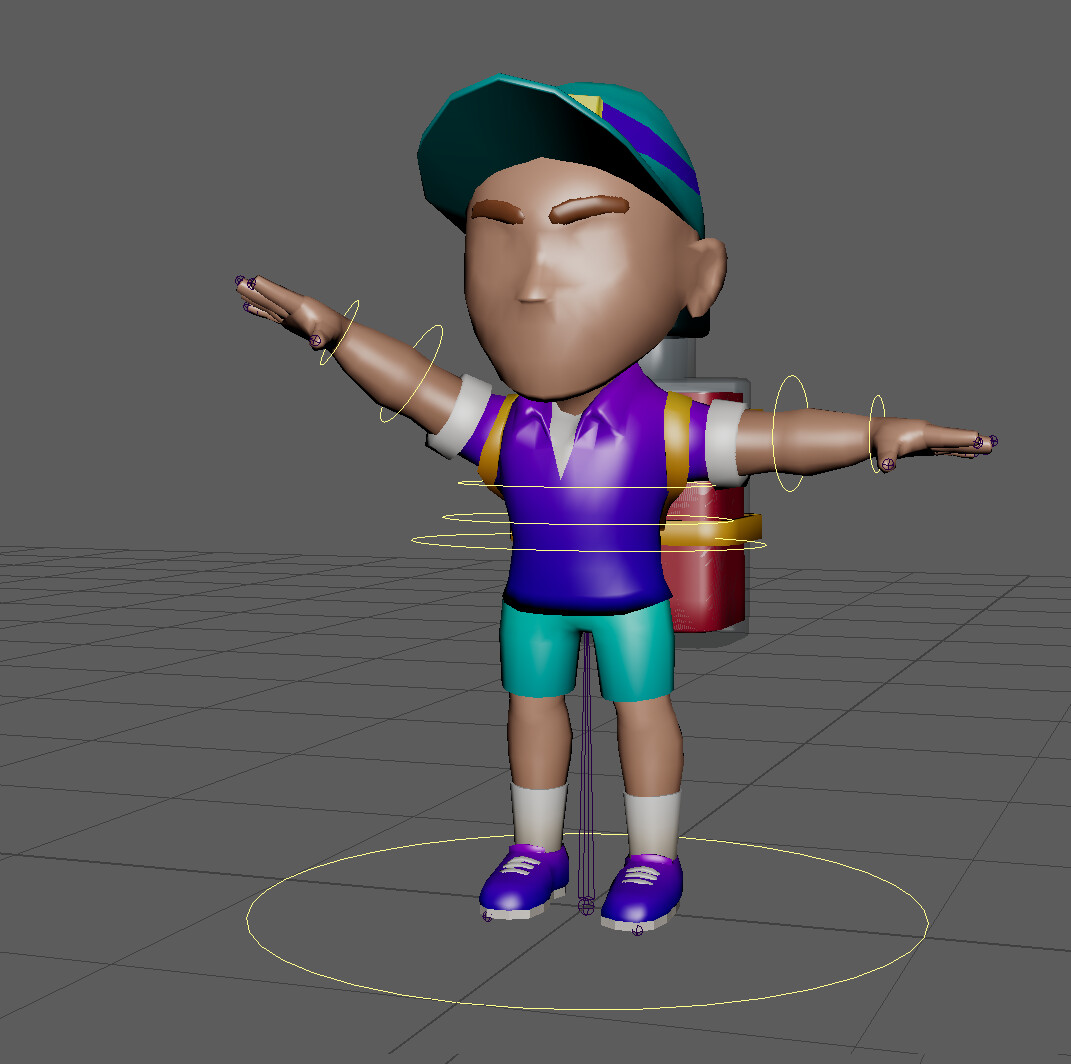 ArtStation - Humanoid_Rig_01---Rot_Motion---