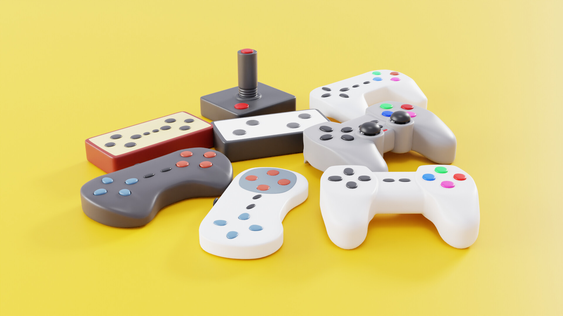 ArtStation - retro controllers