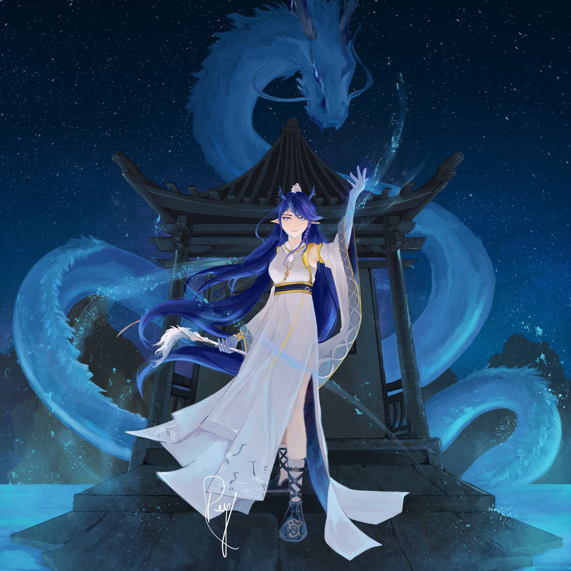 ArtStation - Ling the dracomancer, Jan 2023