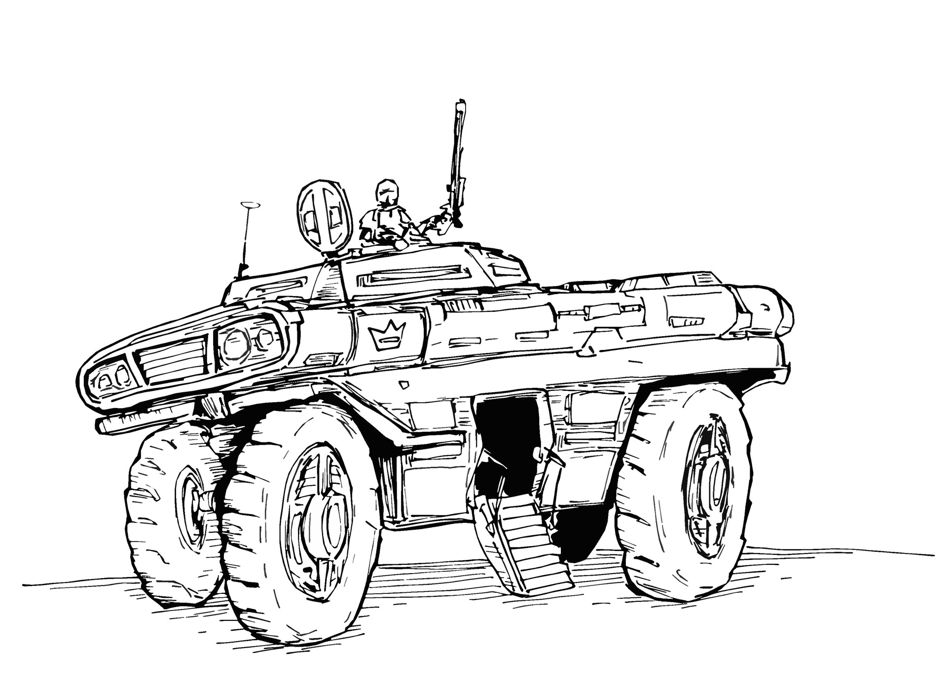 ArtStation - Armoured car