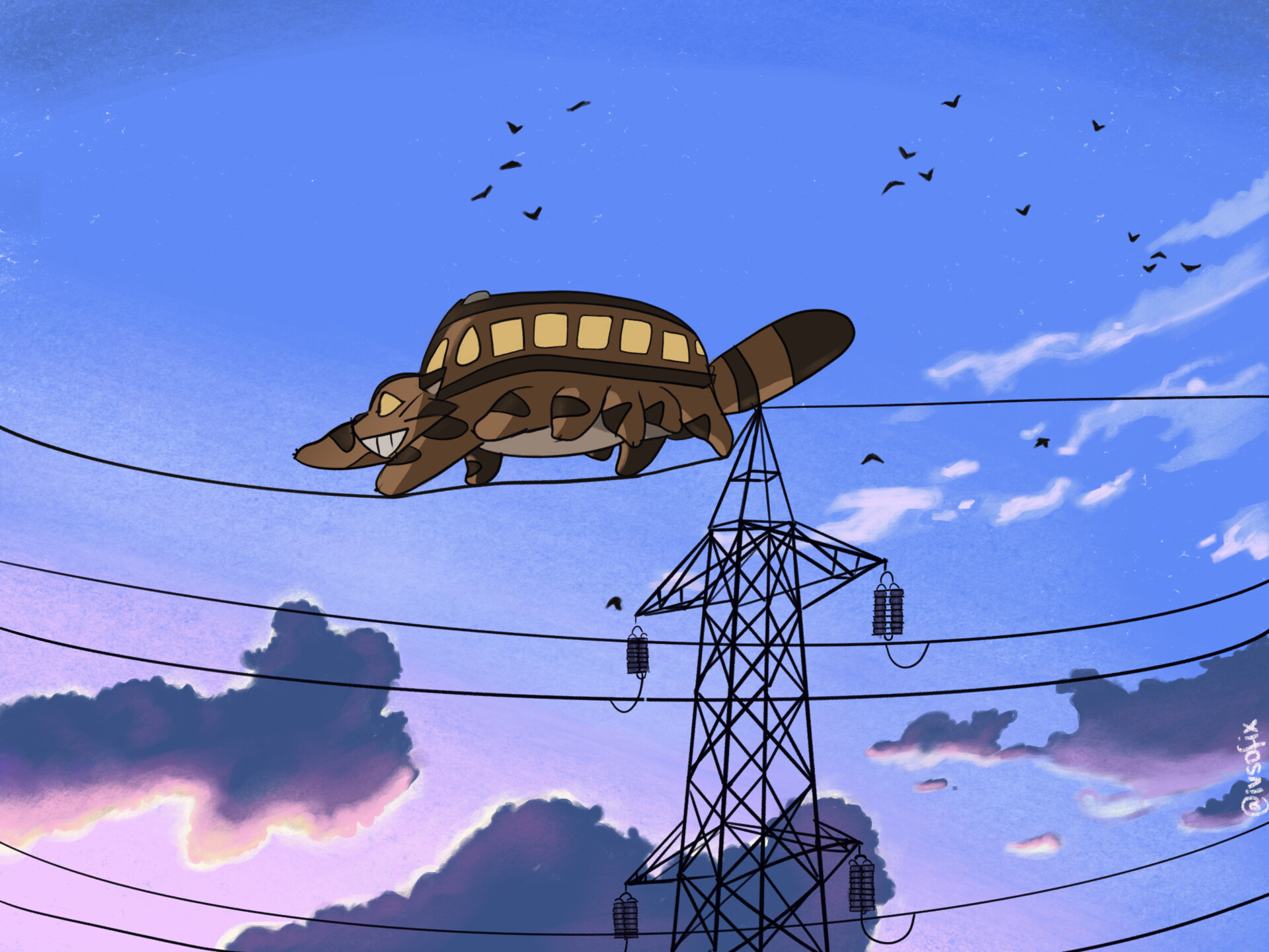 ArtStation - Ghibli’s catbus