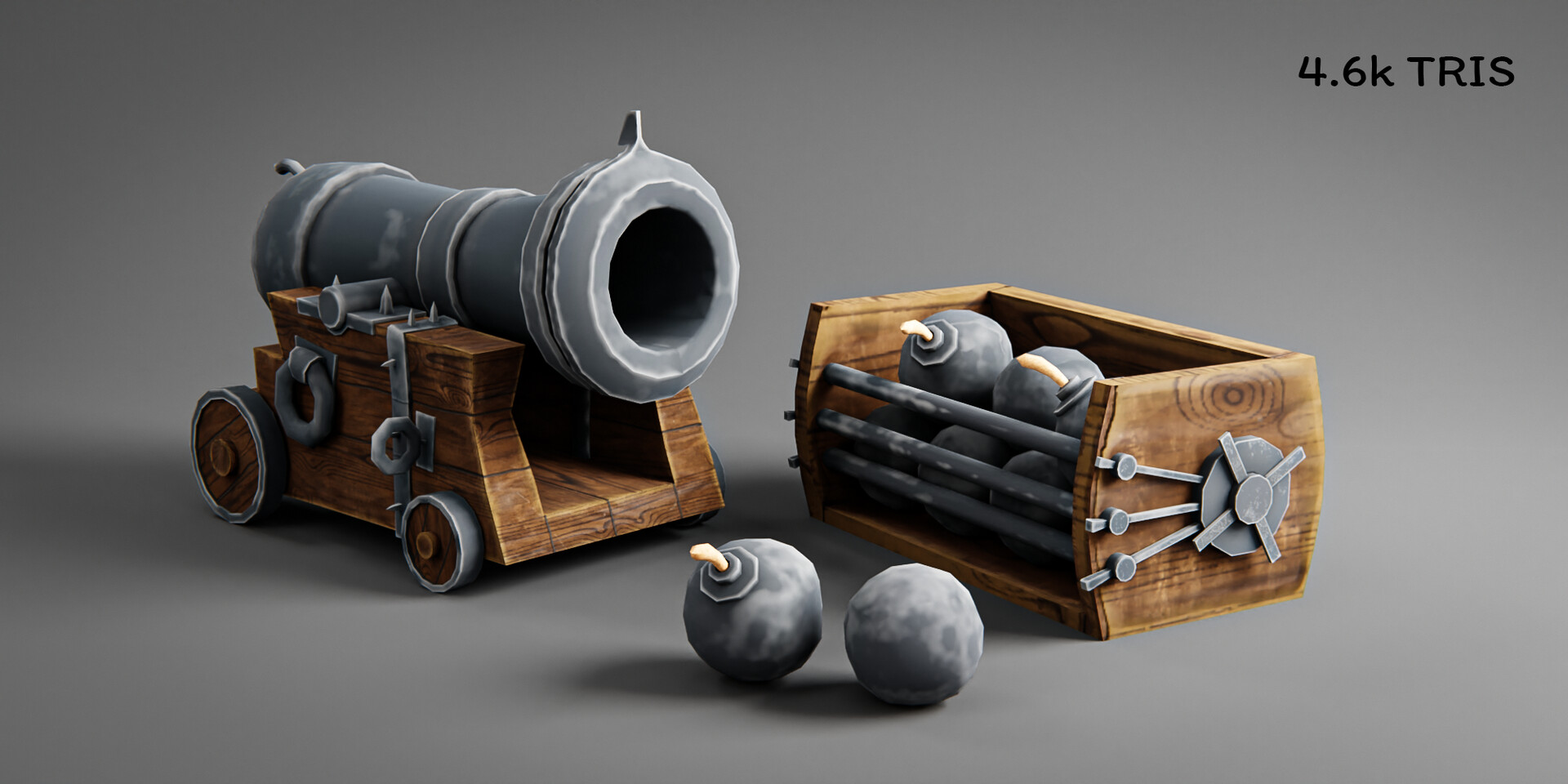ArtStation - Pirate theme stylized lowpoly props