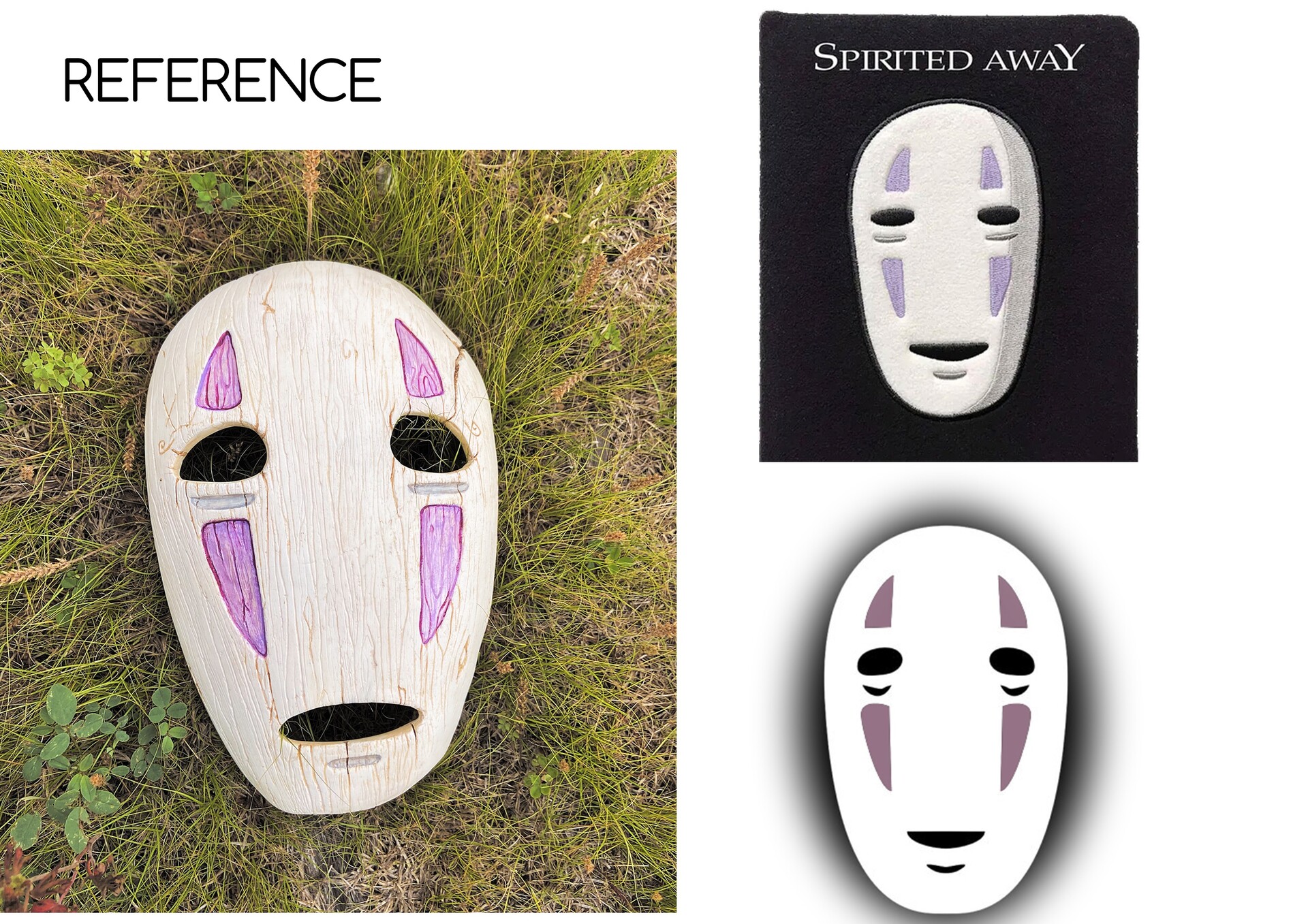 No Face Spirited Away Mask Template