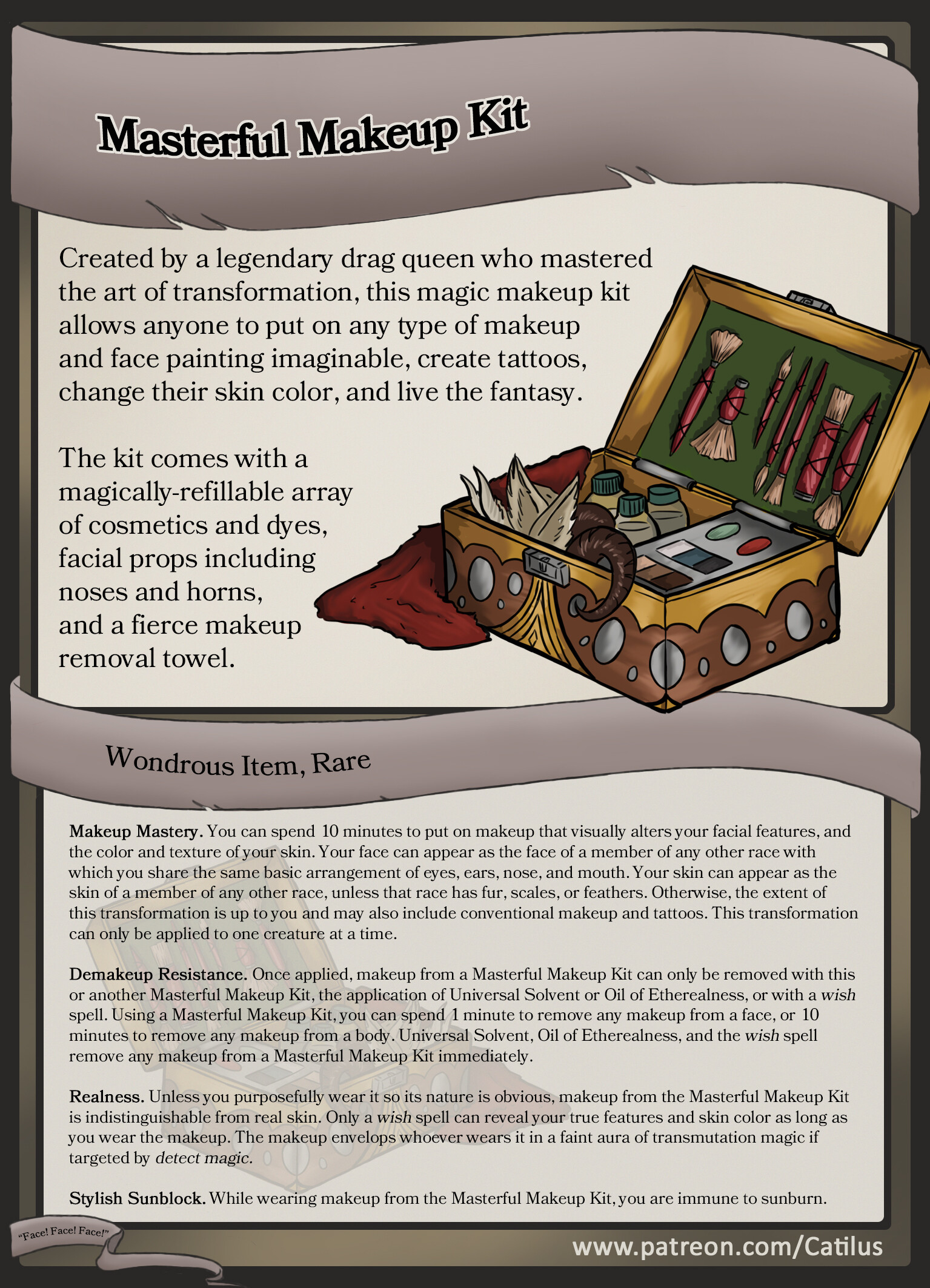 ArtStation - Masterful Makeup Kit – DnD Item