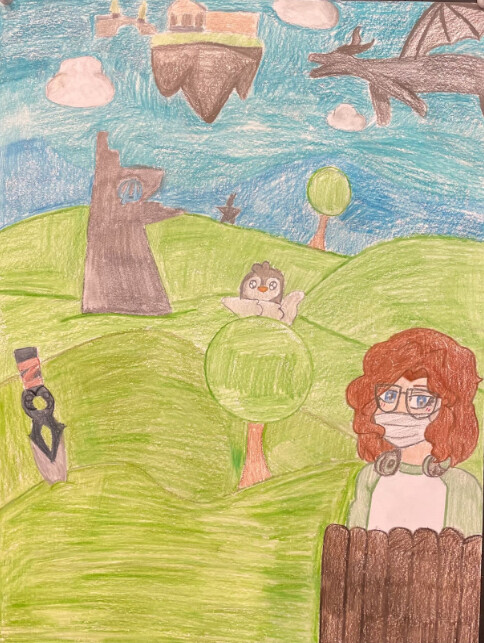 ArtStation - Cultural Self Portrait - Drawing 1 (High School Art)