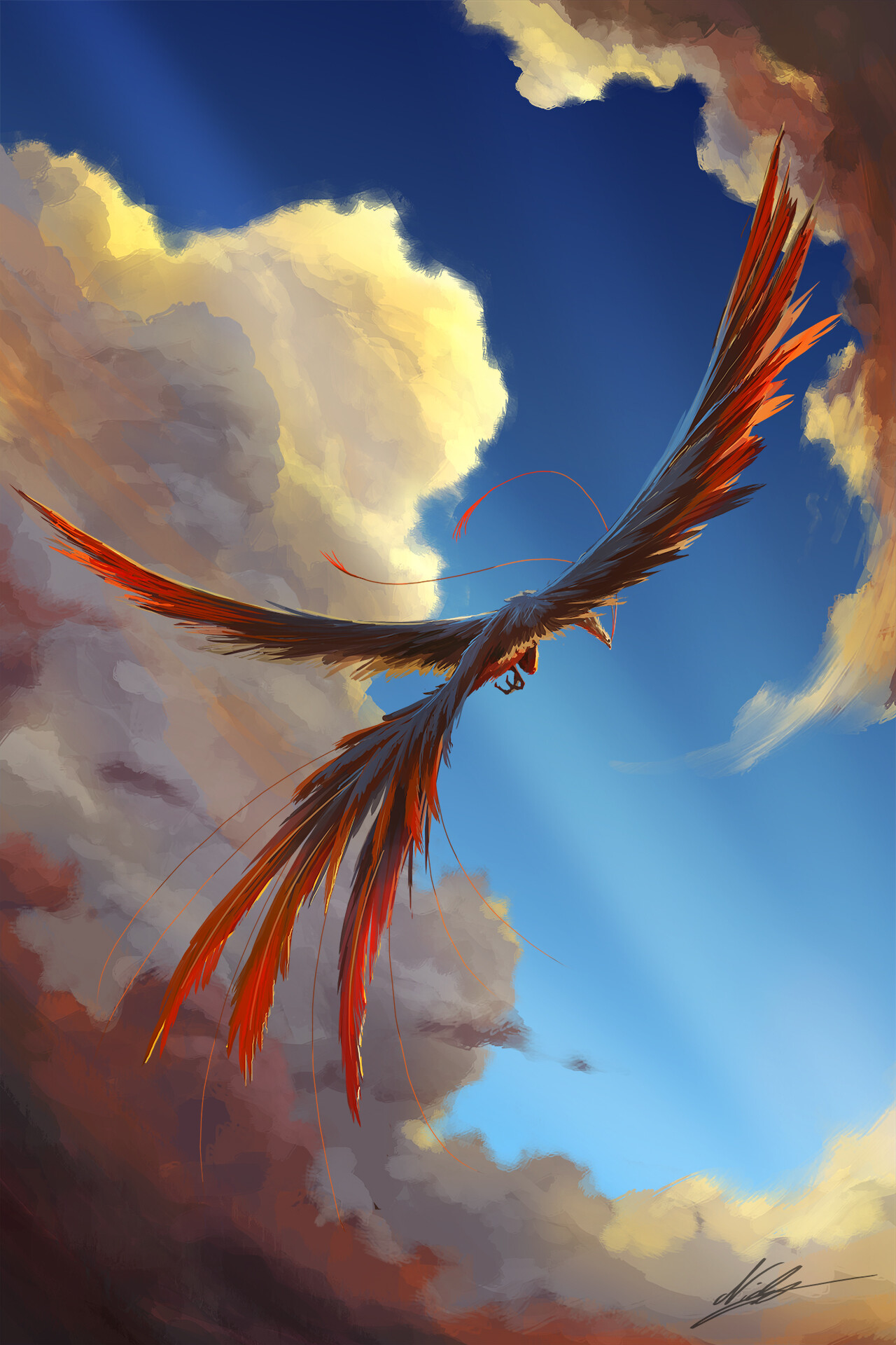 ArtStation - Fly, Fly, Phoenix Fly