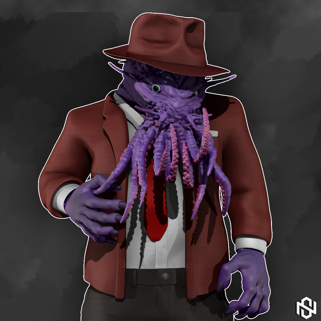 ArtStation - Mr. Smudge "the Mafia Squid"