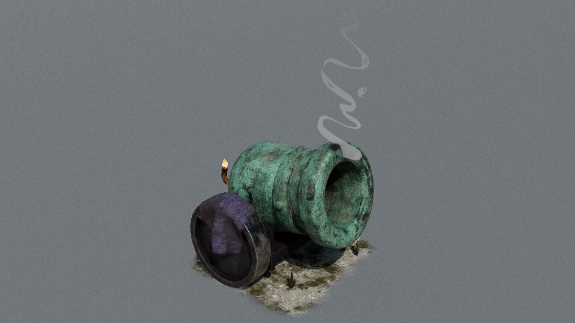ArtStation - Old copper cannon Texture