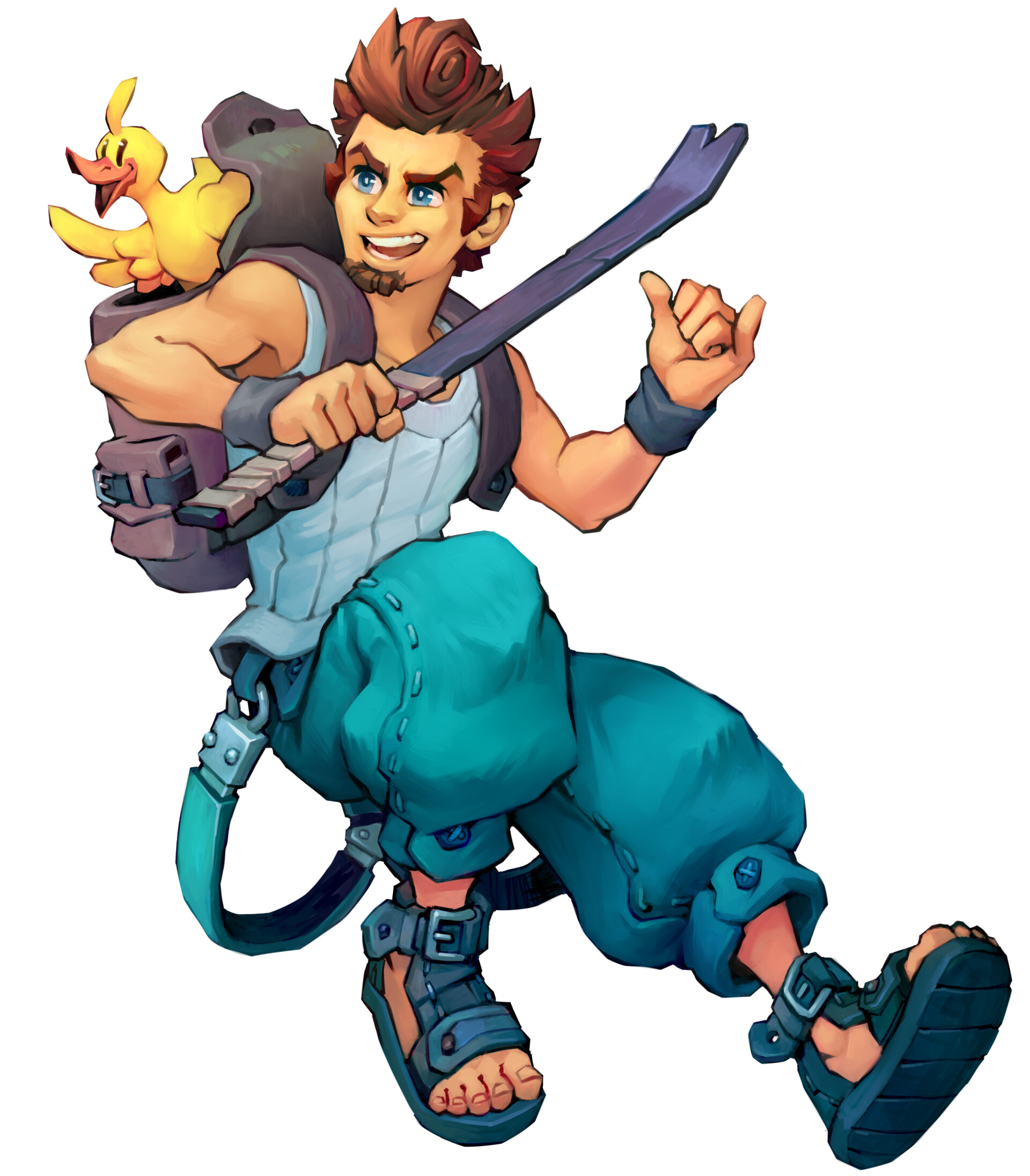 ArtStation - Illy, the Protagonist of What the Duck!