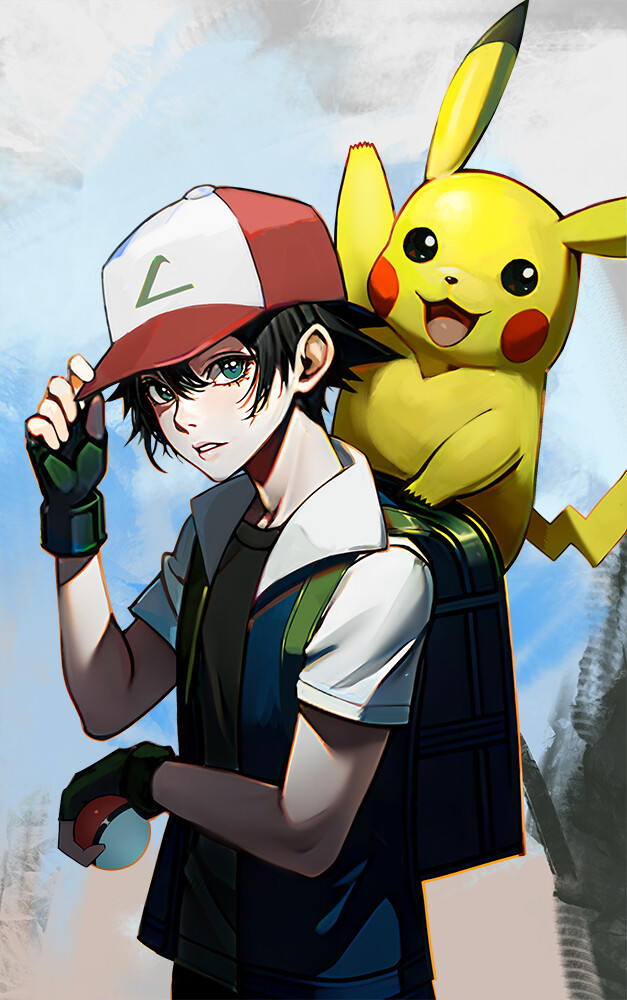 ArtStation - ash pokemon