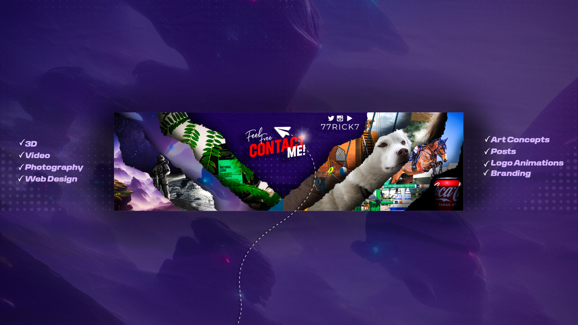 ArtStation - Youtube and Art Station Banners