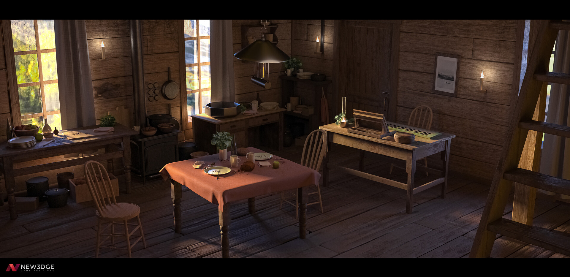 ArtStation - Wooden House