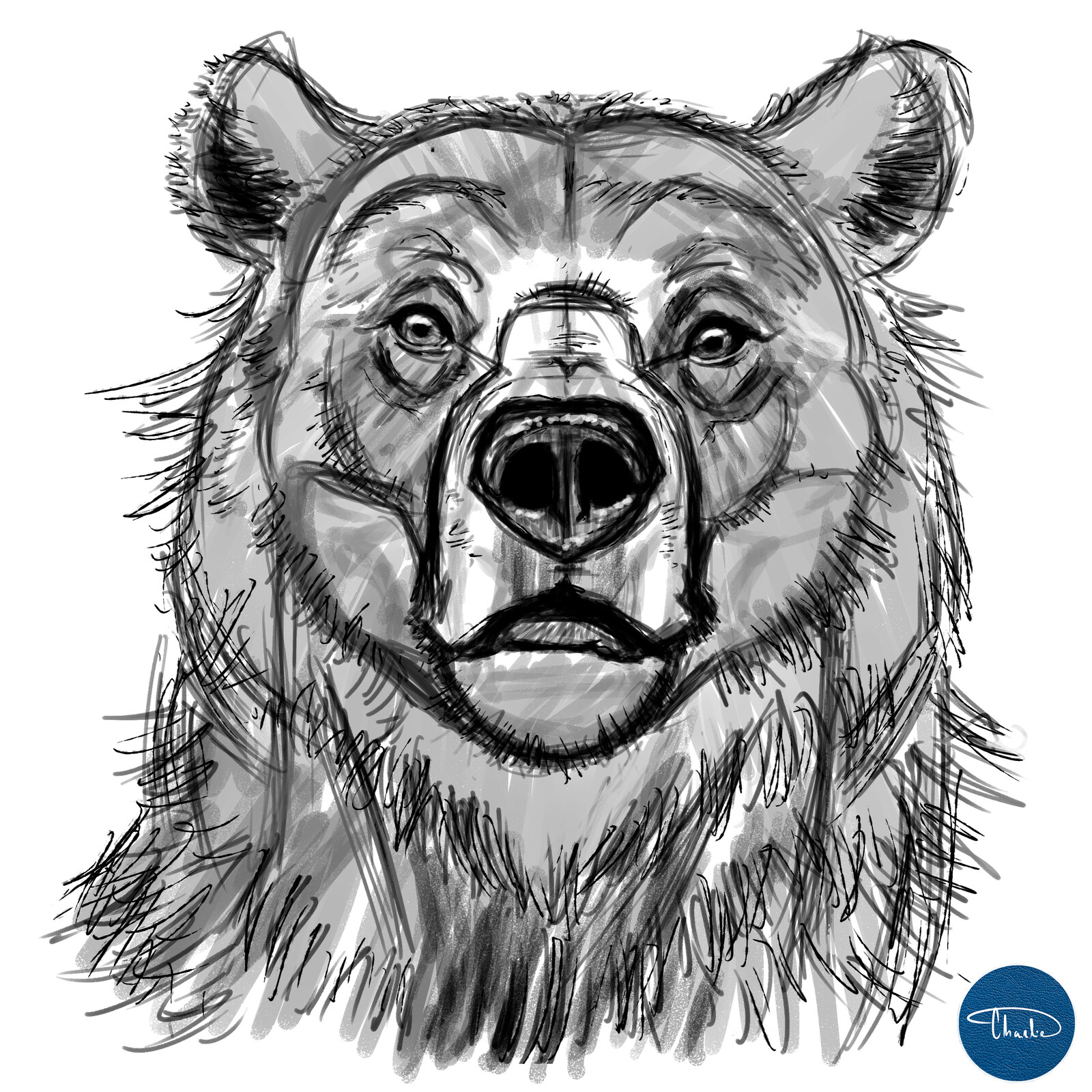 Charlie Santini - Grizzly Bear - Front View