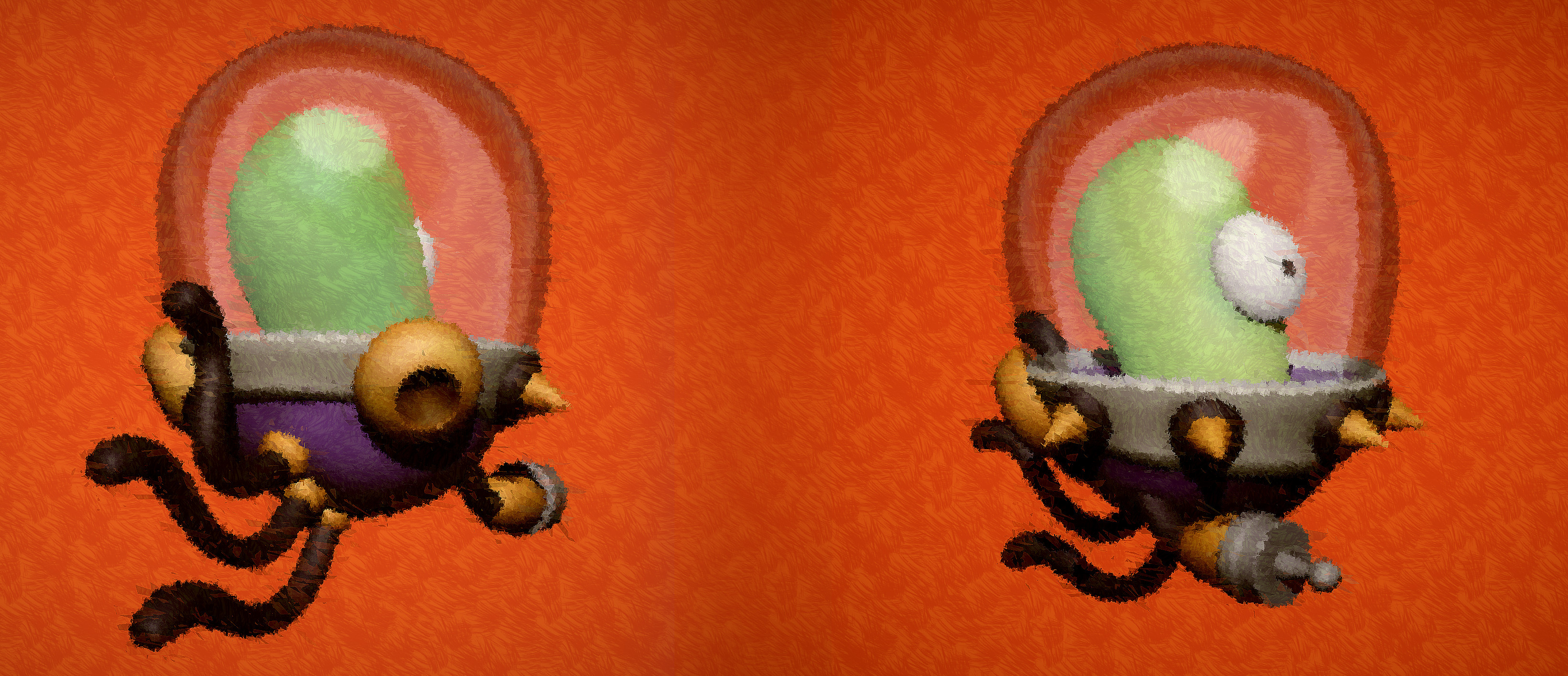 Garry Donzelli Gray - 3D Stylized Alien in His Spacecraft